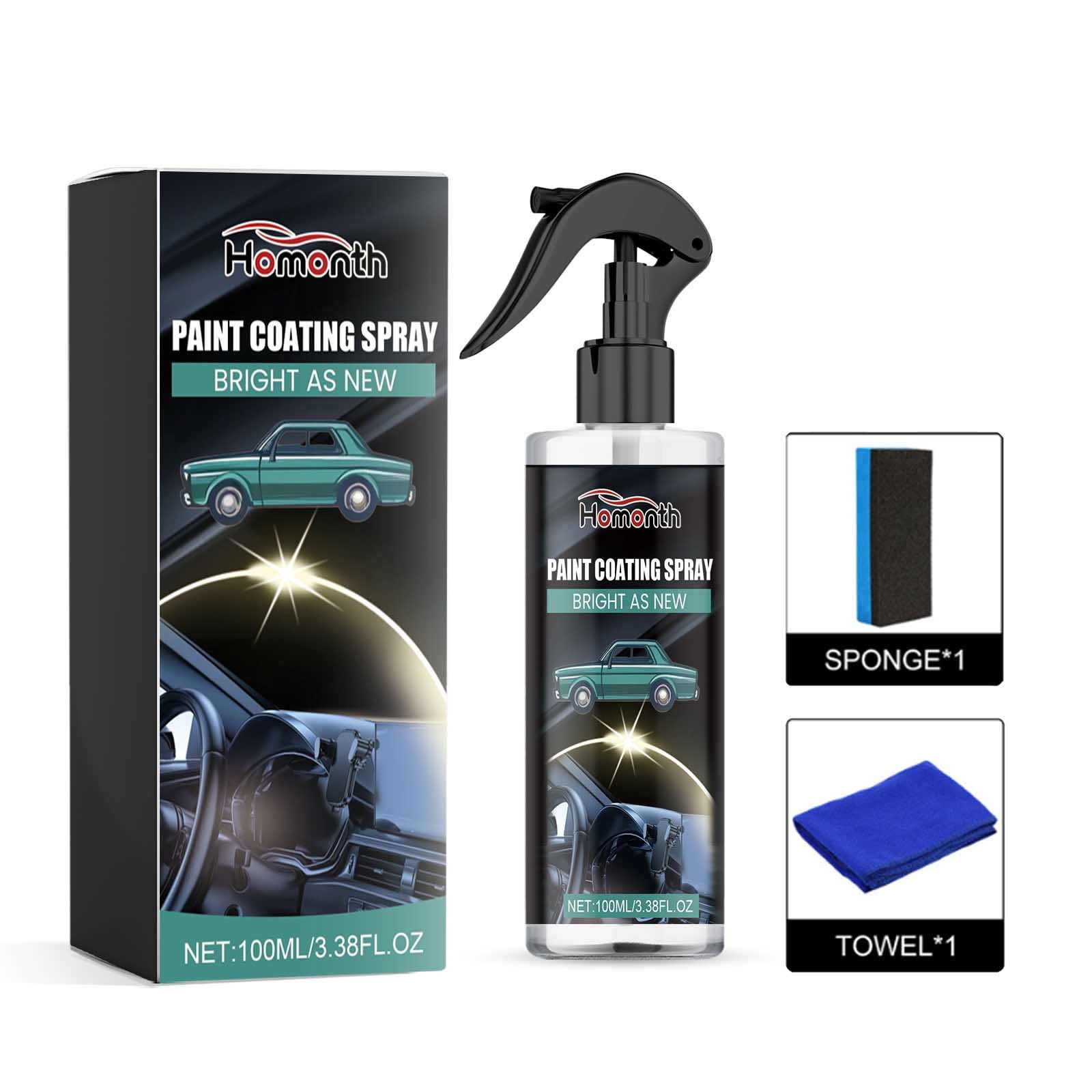 SPOORYYO 100ml Car Plastic Refurbishing Spray - Effective Interior ...