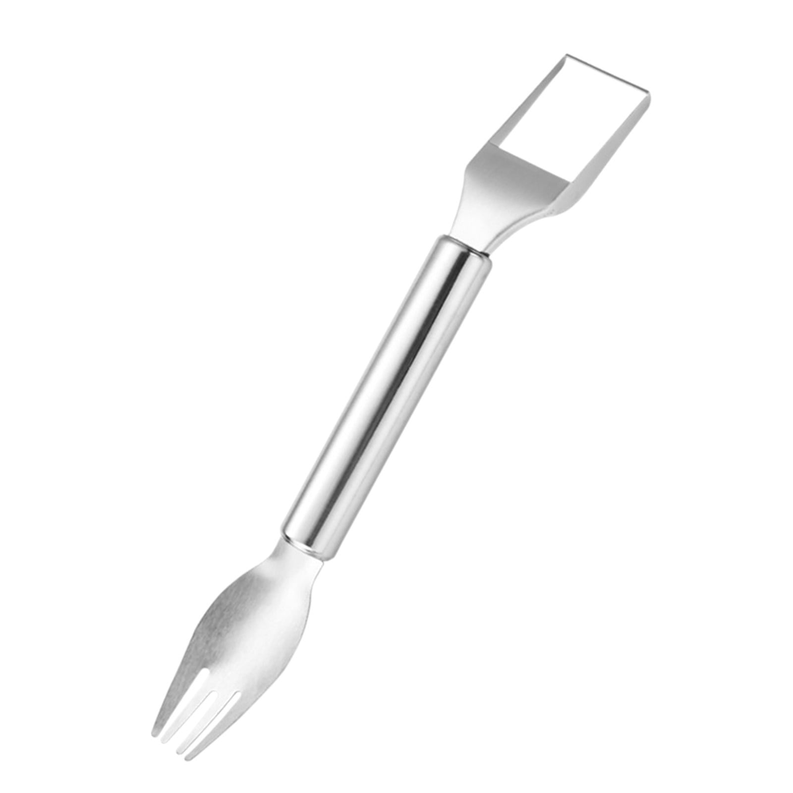 SPOORYYO 2-in-1 Watermelon Slicer Fork Set - Stainless Steel Fruit ...