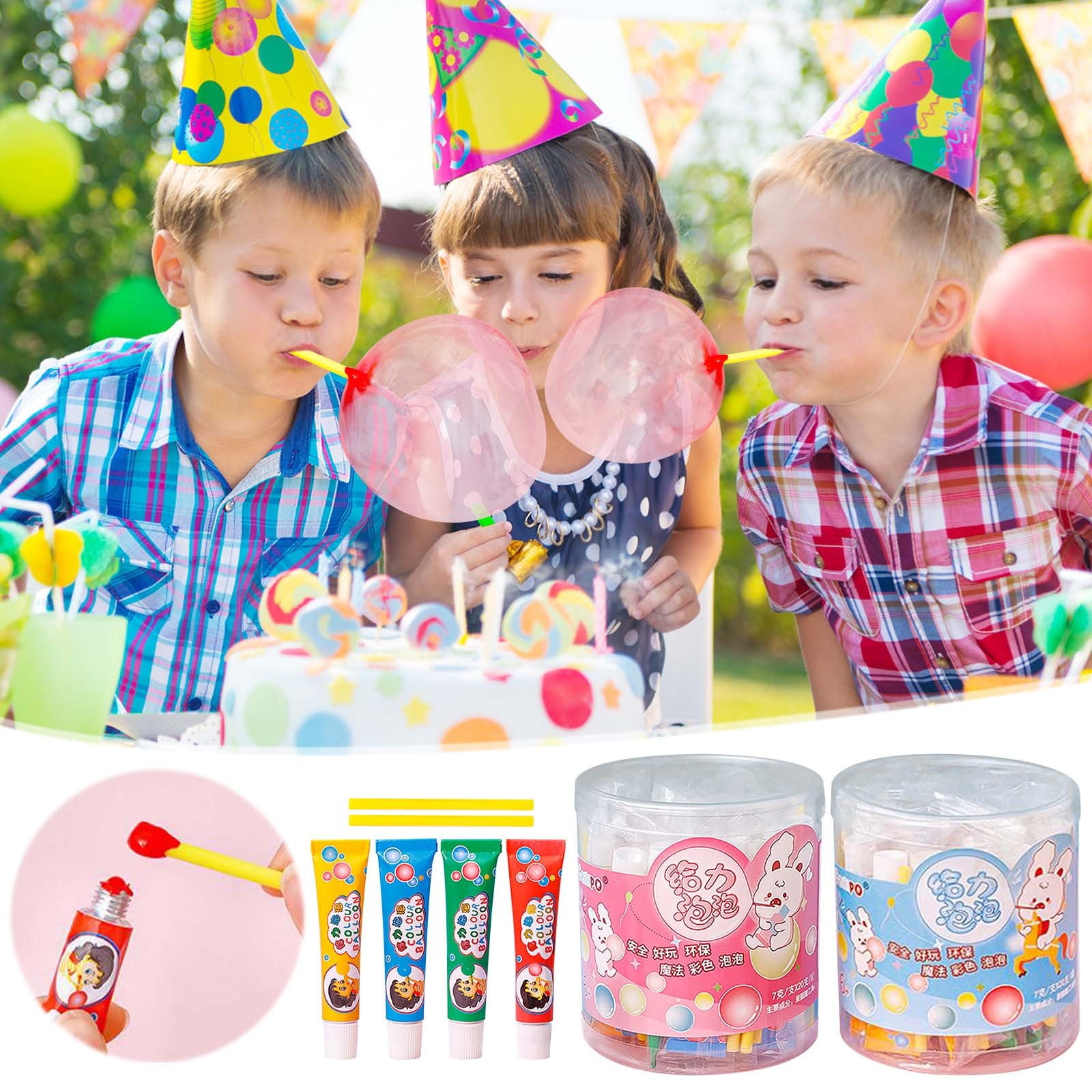 SPOORYYO 20 Pcs Colorful Bubble Toys for Kids, Random Colors Blowing ...