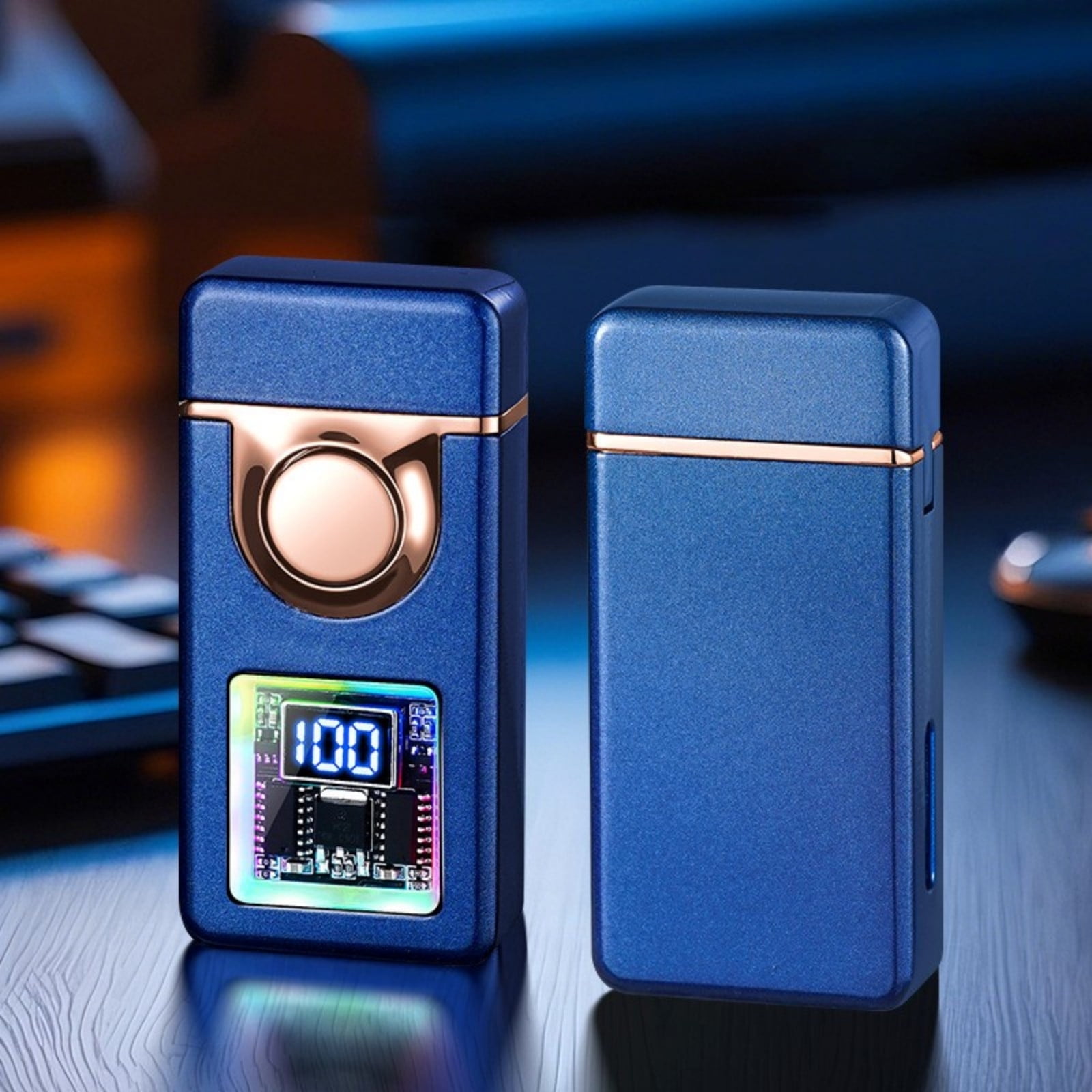 SPOORYYO 2025 Upgraded Flame Windproof Voice-Controlled Lighter, Dual Flames for Enhanced Fire ...