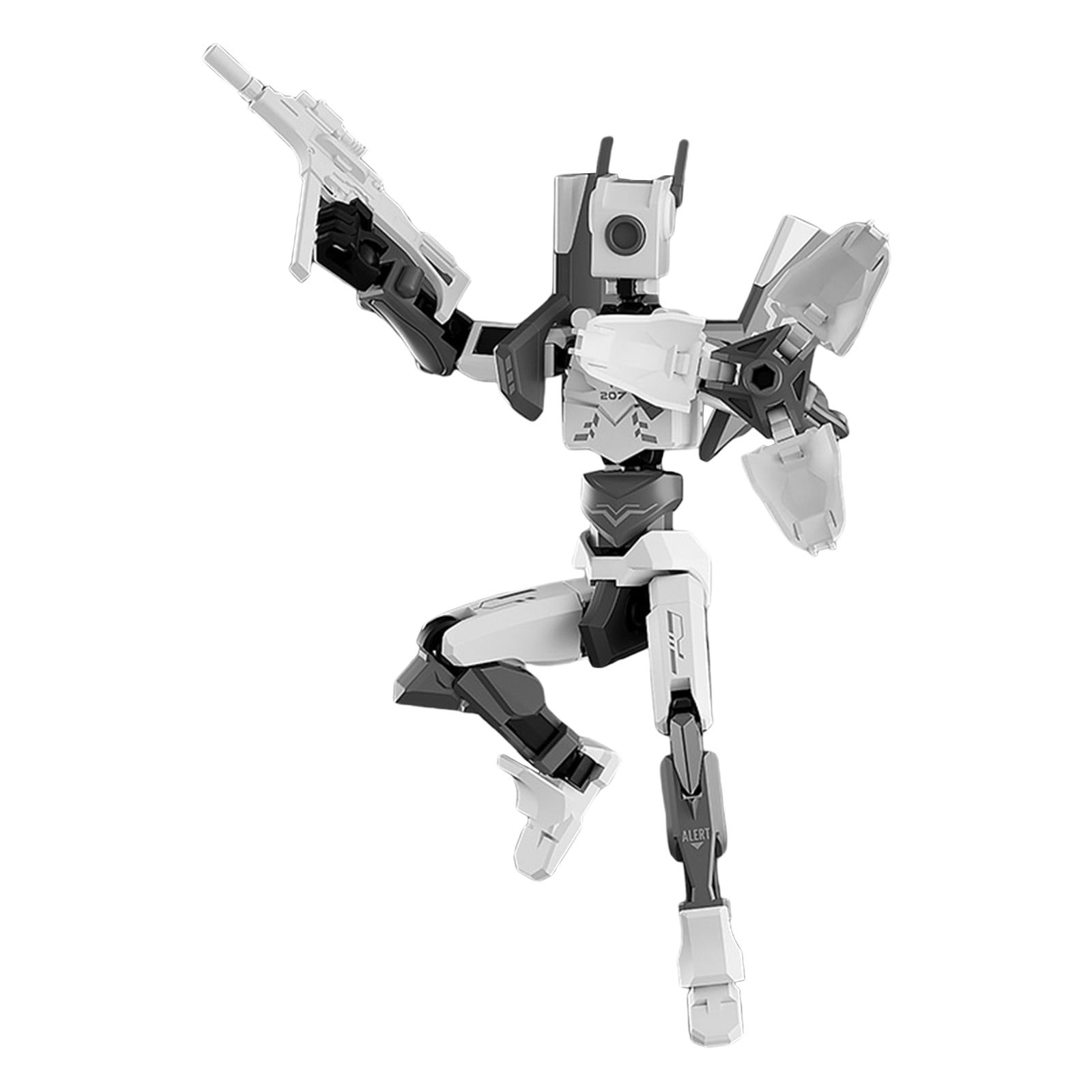 SPOORYYO 3D Printed 5.19" Stick Action Figure, Highly Movable Desktop ...