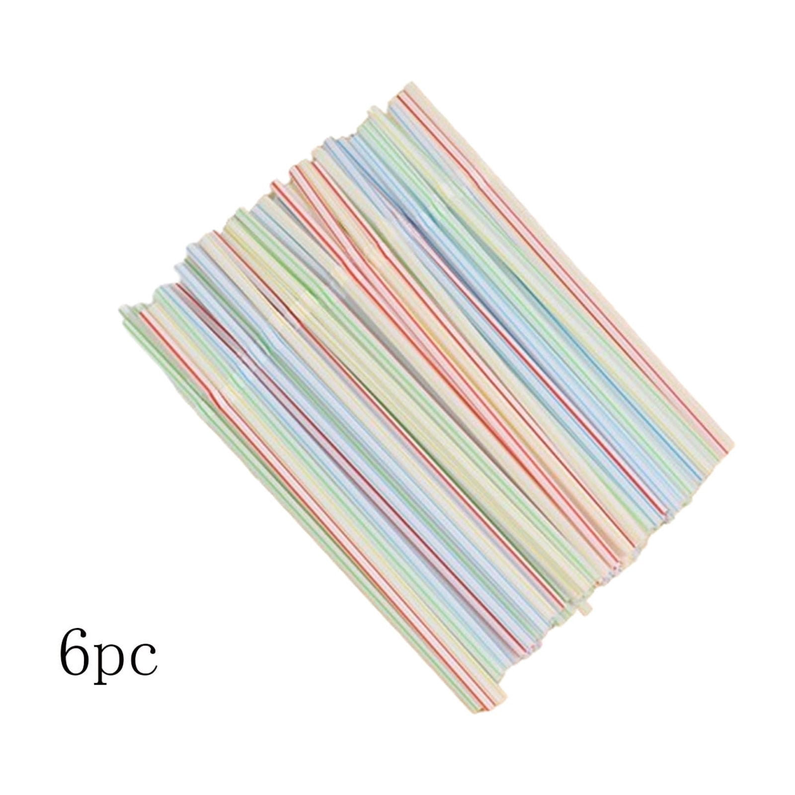 SPOORYYO 500 Pcs Reusable Plastic Straws in Neon Colors - Eco-Friendly ...