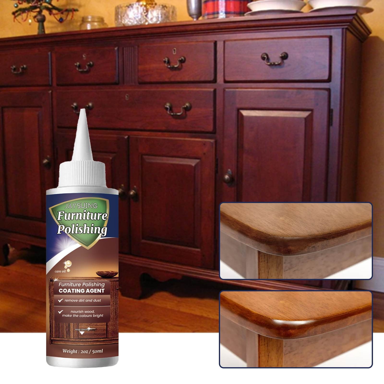 SPOORYYO 50ml Furniture Polishing Crystal Coating Agent - Restores and ...