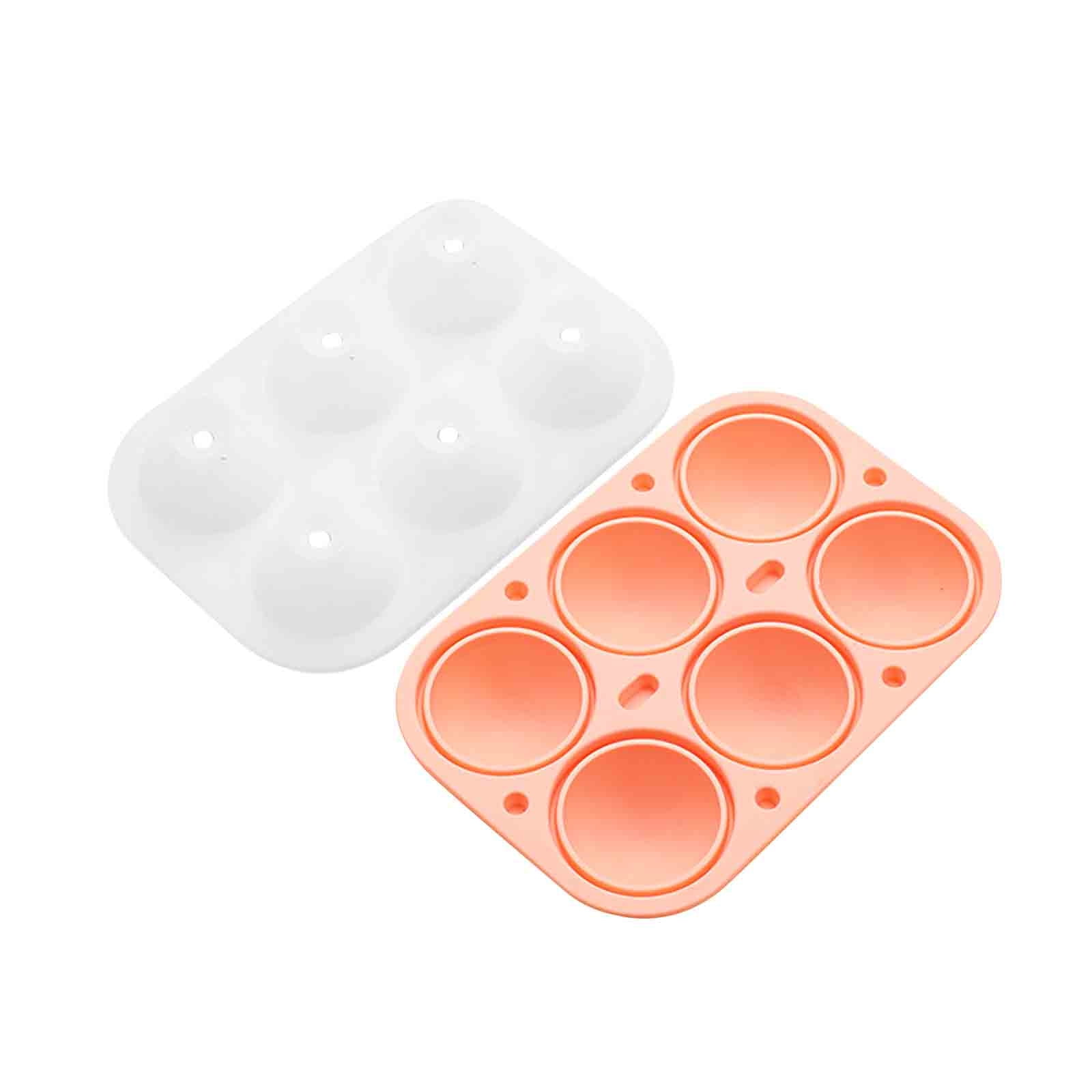 SPOORYYO 6-Hole Round Ice Ball Maker - Food Grade Material, Easy ...