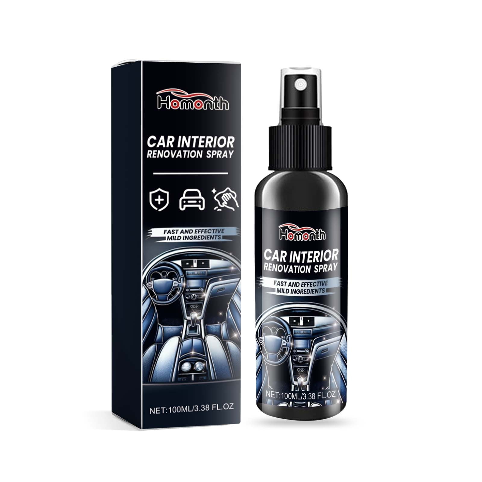 SPOORYYO Automotive Plastic Refurbishment Spray - Leather Dashboard ...