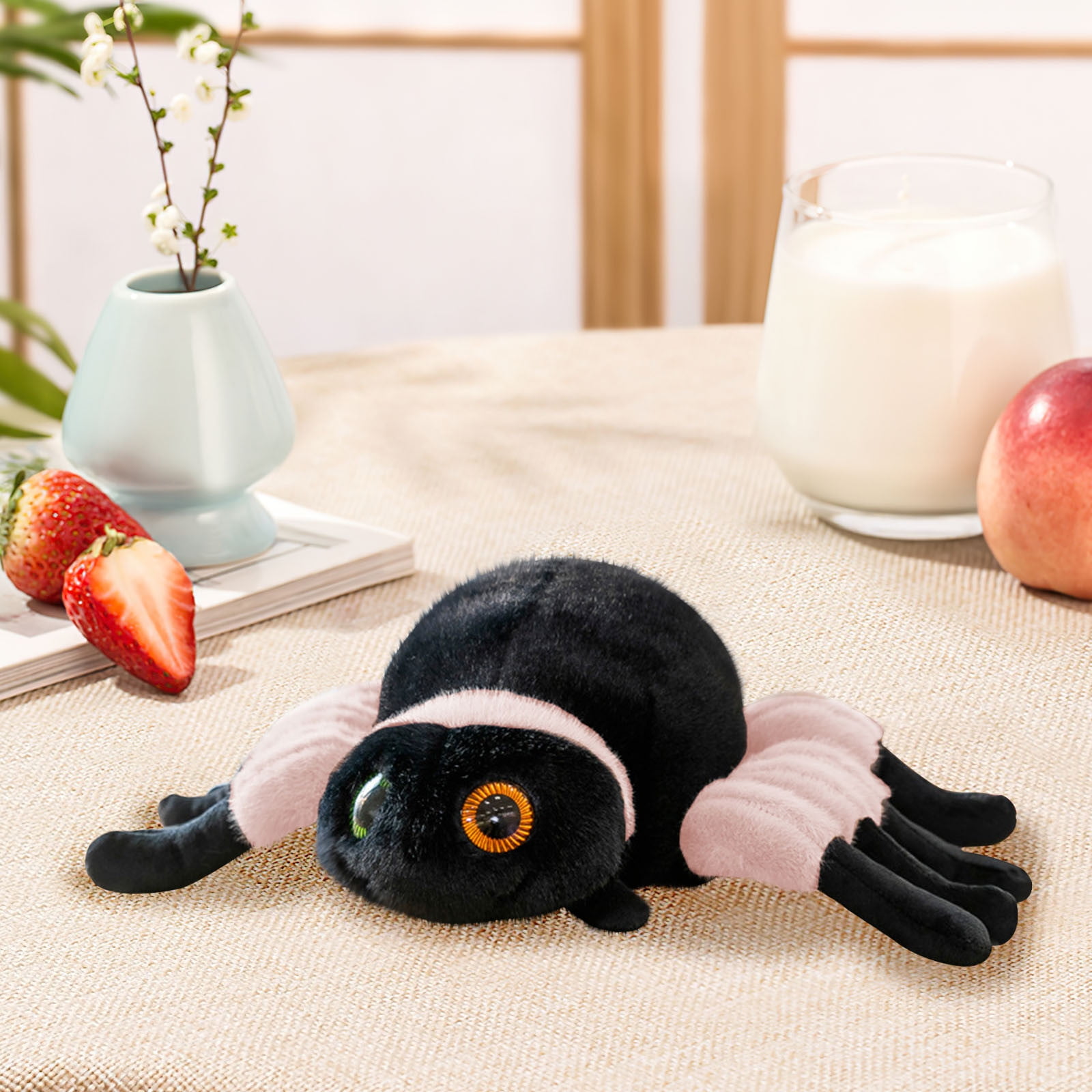 SPOORYYO Big-Eyed Spider Plush Toy - Cute and Whimsical Decoration ...