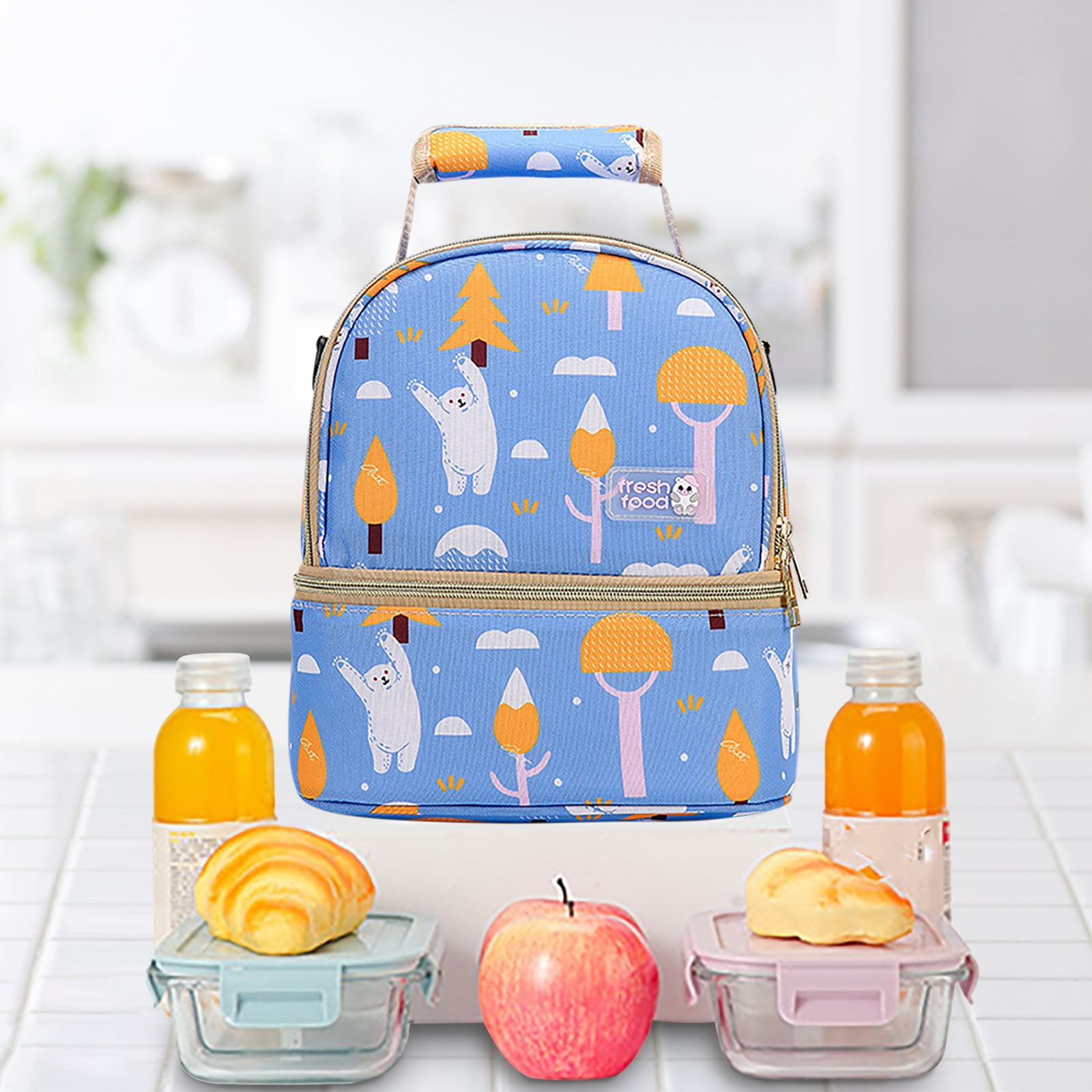 SPOORYYO Breastmilk Cooler Bag with Ice Pack,Insulation Bag Milk Bag ...