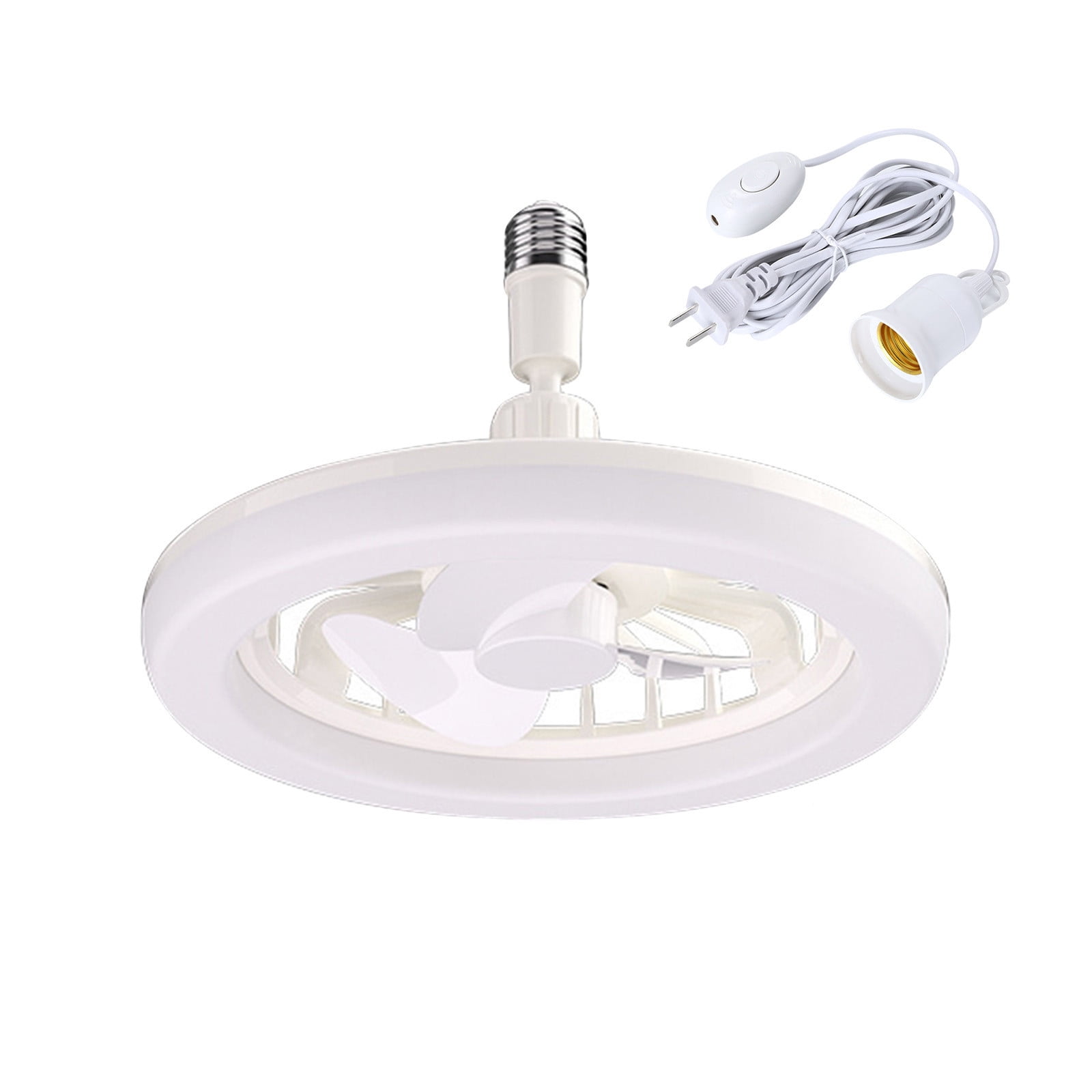 SPOORYYO Ceiling Fan with Lights and Remote Control, Enclosed Low Fan ...