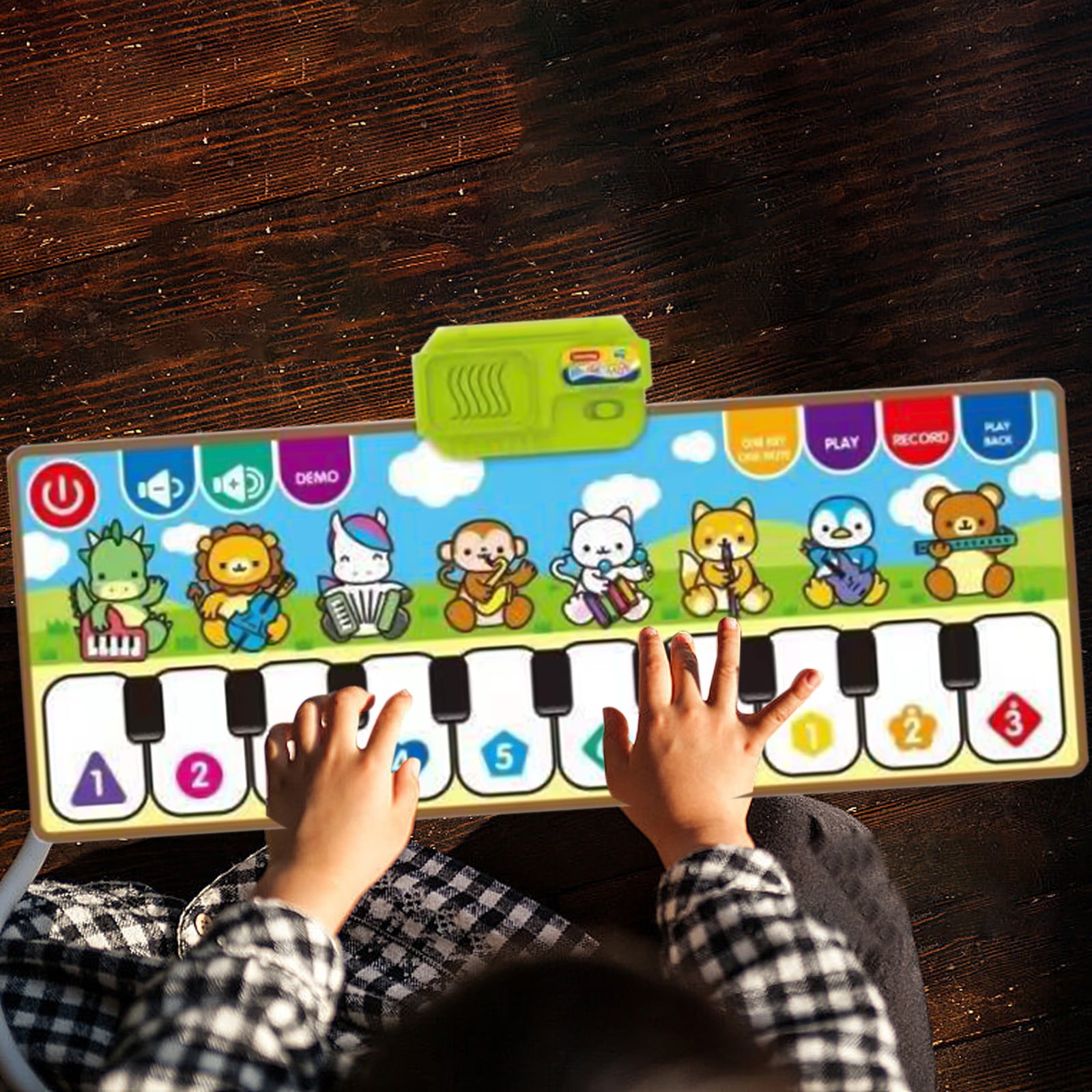SPOORYYO Children's Educational Electronic Foot Piano Music Mat - Multi ...