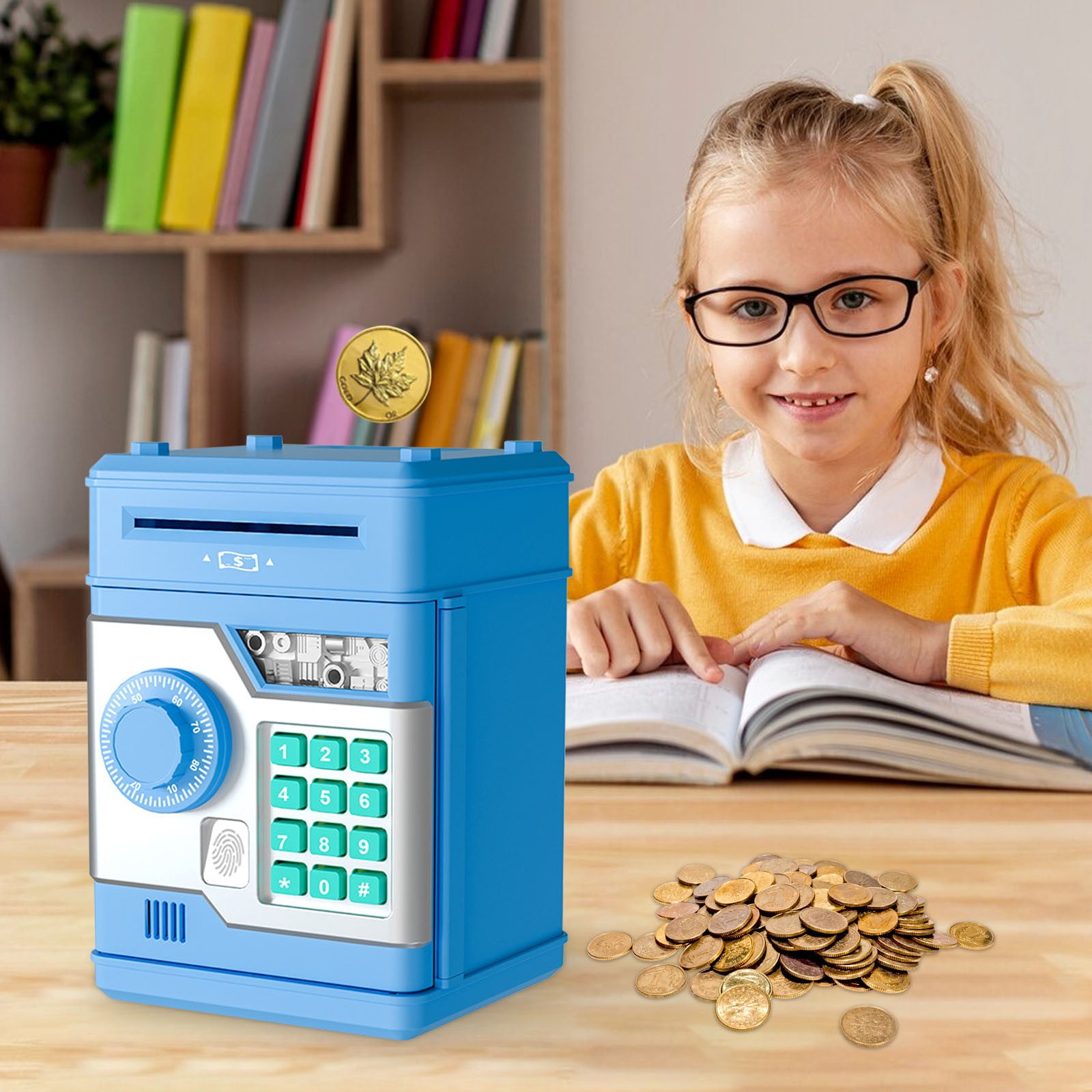 SPOORYYO Children's Fingerprint Password Bank - High-Tech ATM Machine ...