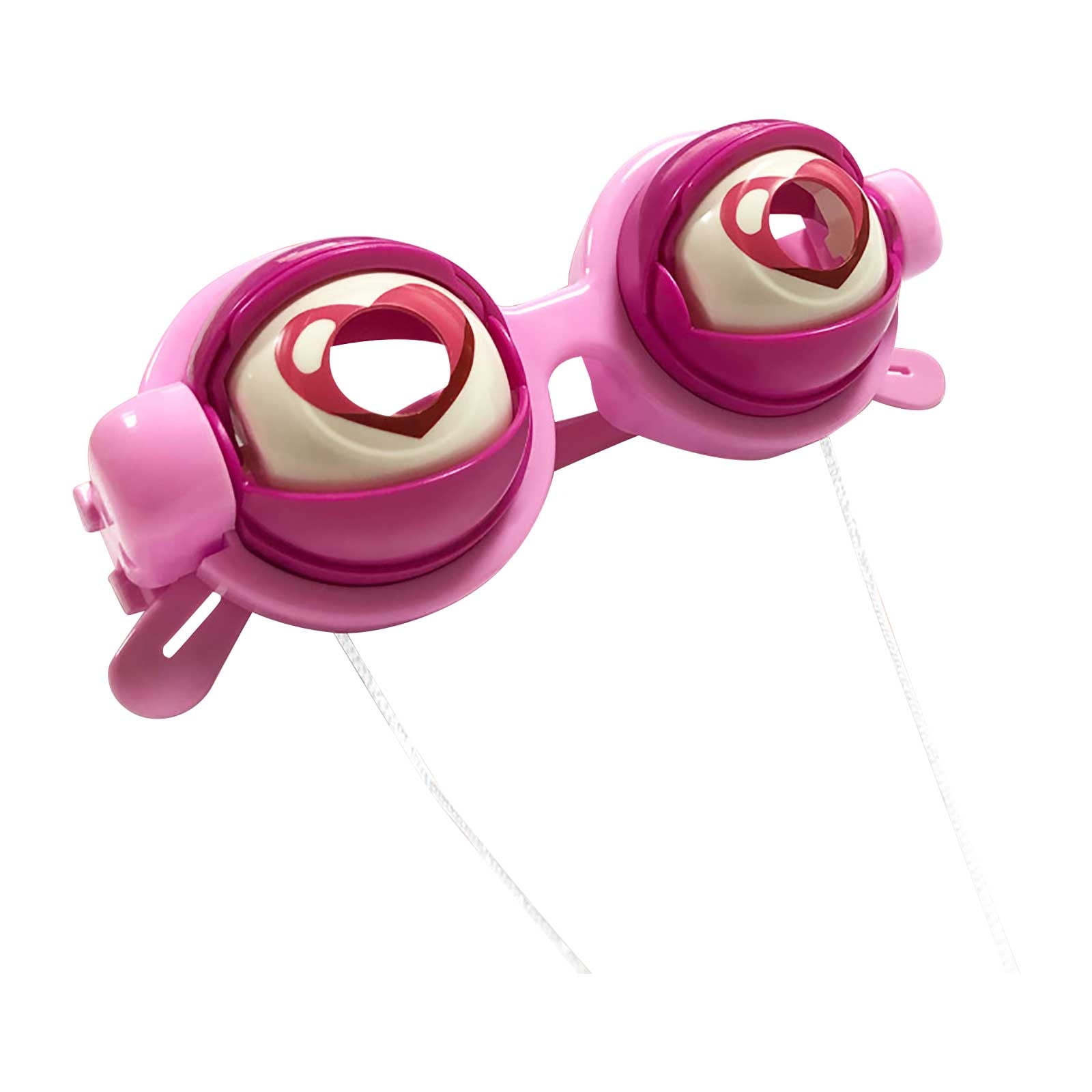 SPOORYYO Crazy Funny Glasses with Pull String - Novelty Blinking ...