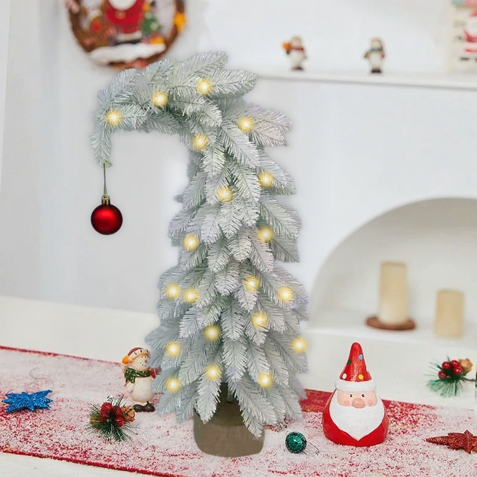 SPOORYYO Crooked Head Christmas Tree - Tilted Design for Easy Draining ...