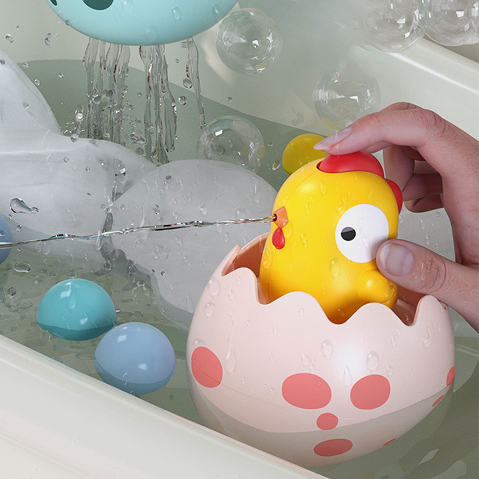 SPOORYYO Dinosaur Egg Water Spray Toy for Kids - Fun Bath & Pool Shower ...