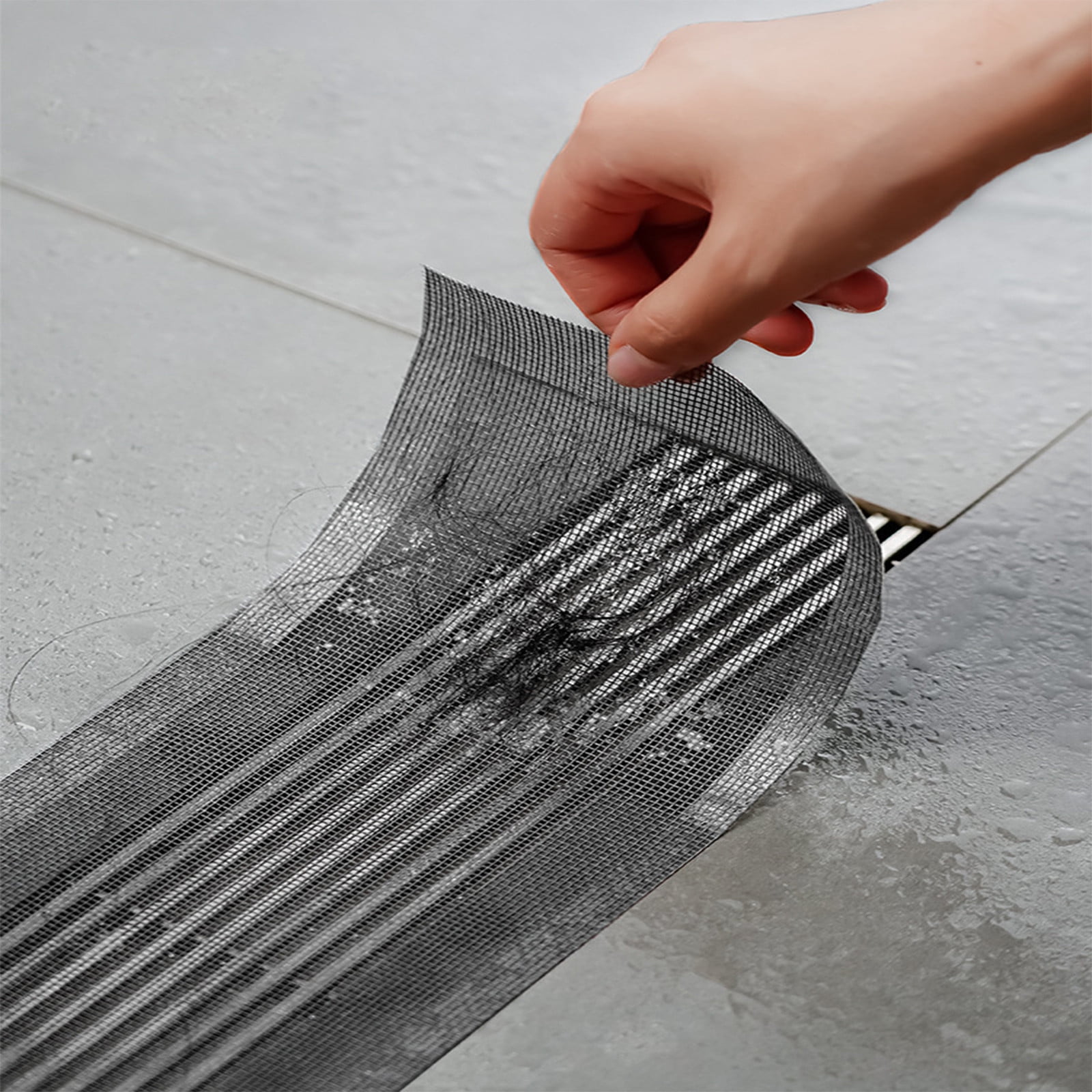 SPOORYYO Disposable Self-Adhesive Drainage Hair Filter Floor Stickers ...
