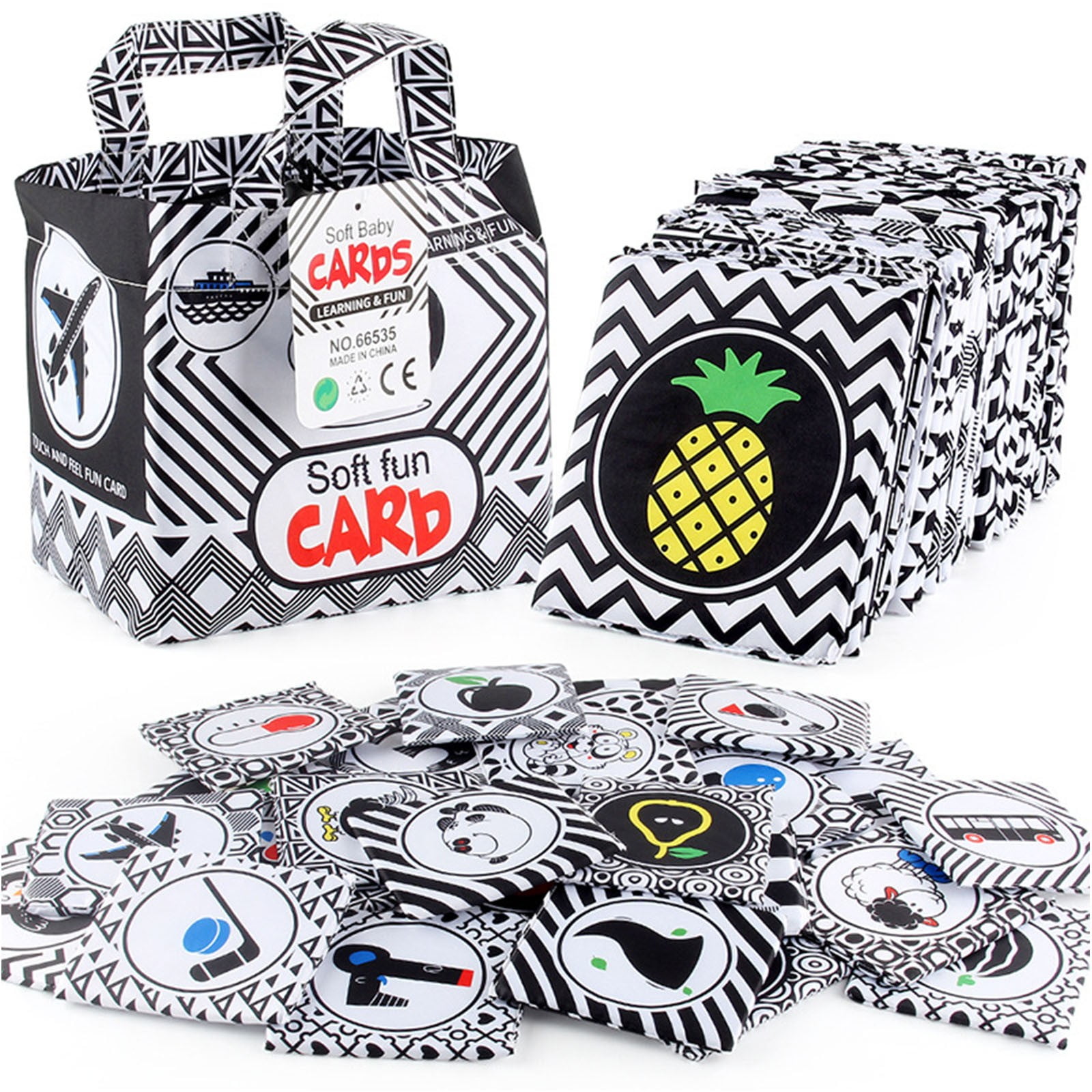 SPOORYYO Early Childhood Soft Alphabet Cards - Washable Cloth Flash ...