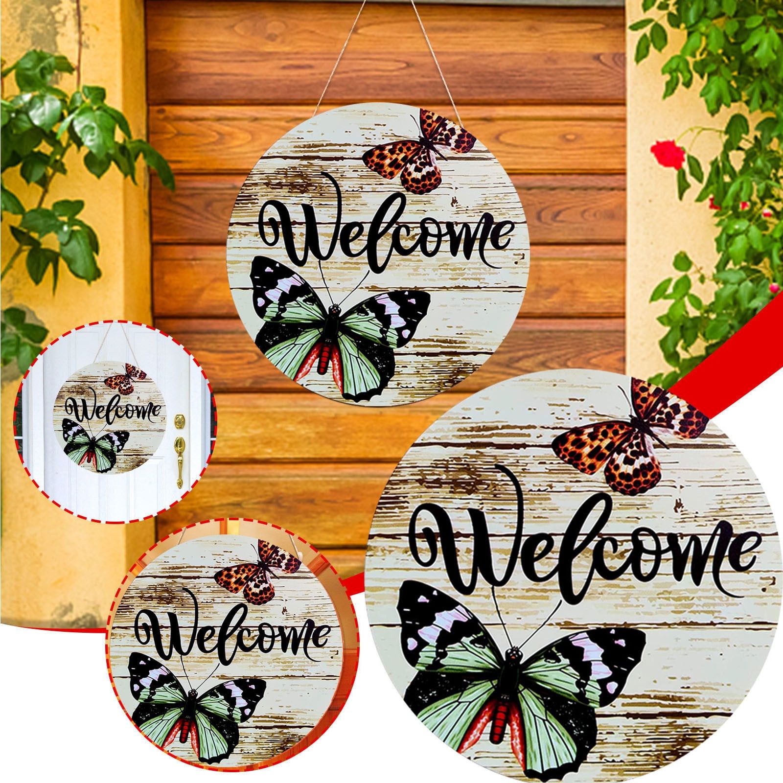 SPOORYYO Farmhouse-Style Welcome Sign for Home and Garden - Durable and ...