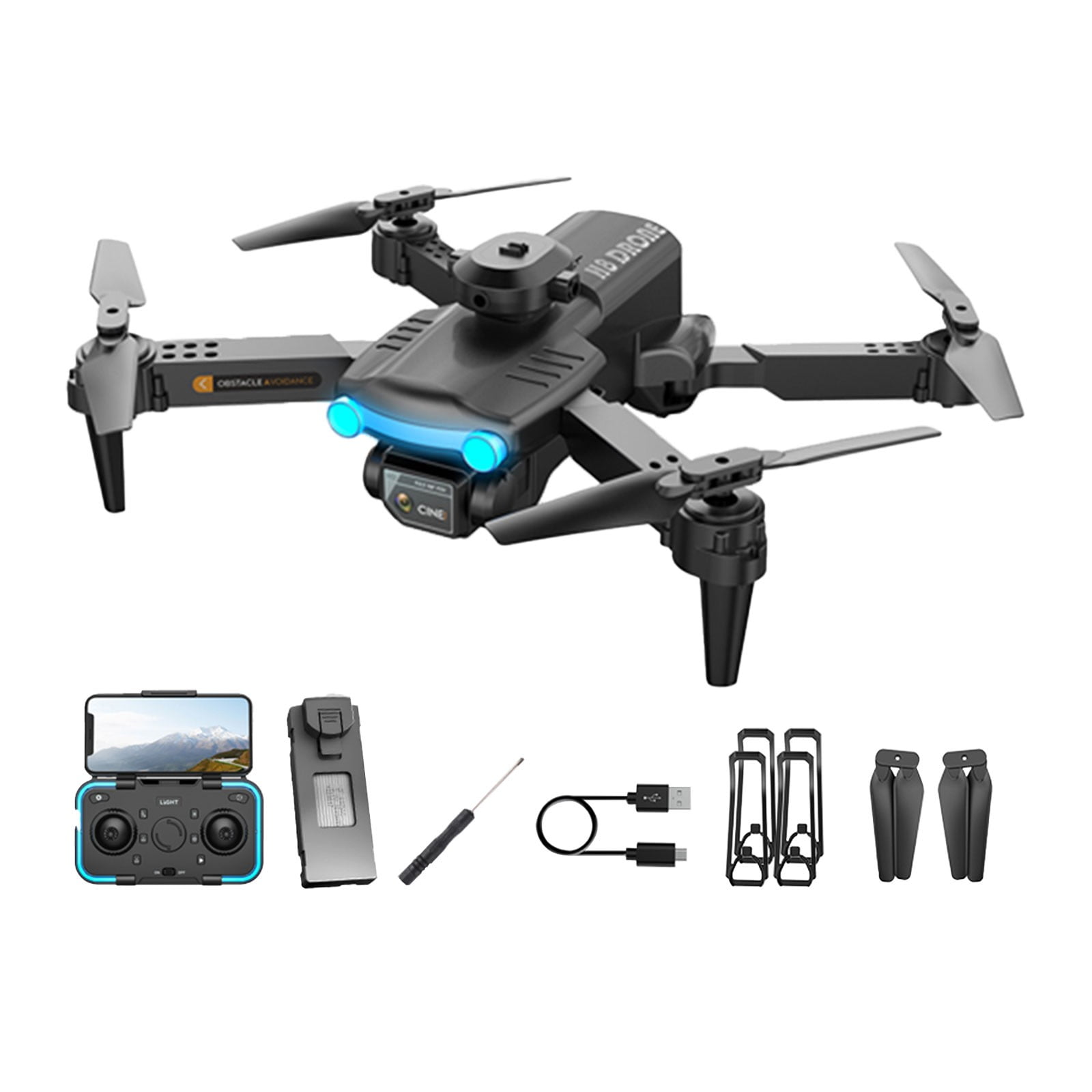 SPOORYYO Folding Aerial Photography Drone with Remote Control, HD ...