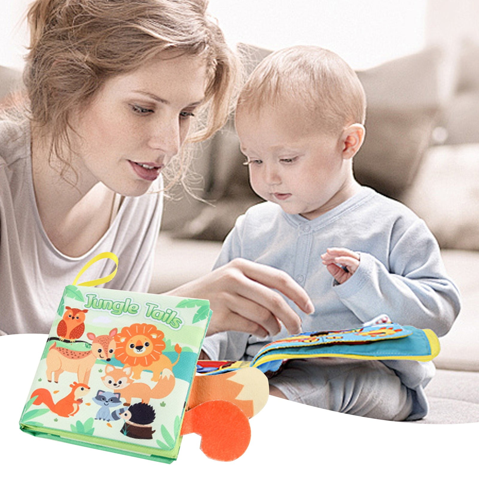 SPOORYYO Forest Tails Cloth Book for Babies - Interactive Early ...