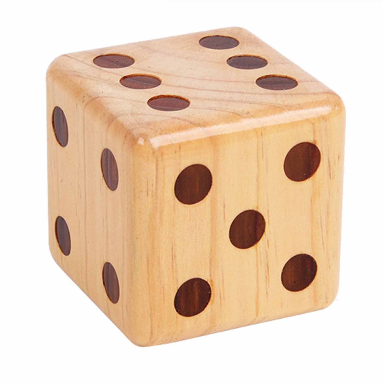 SPOORYYO Giant Wooden Dice for Outdoor and Indoor Games - Perfect for ...