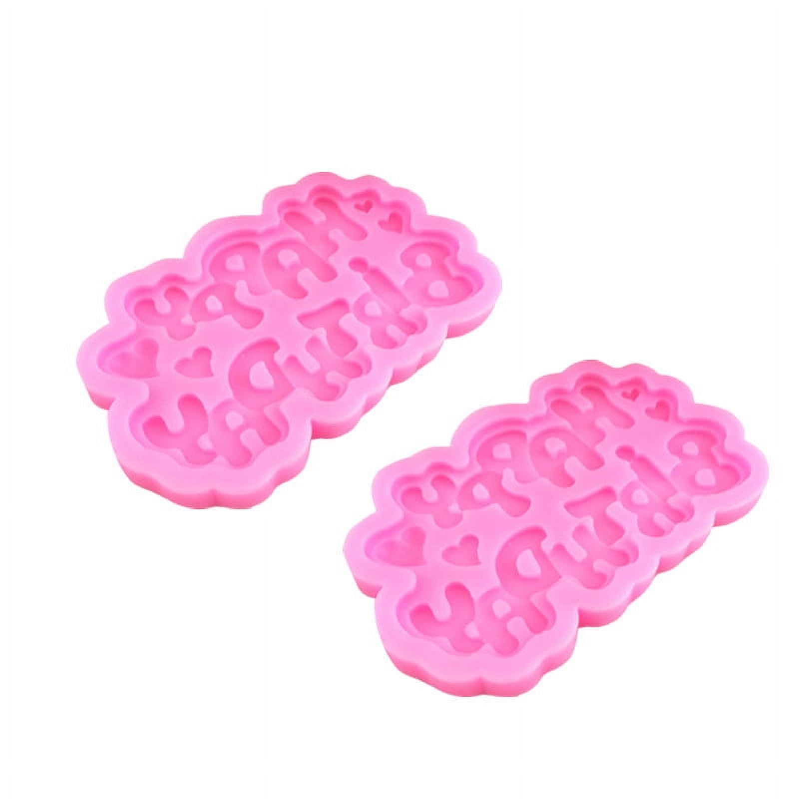 SPOORYYO Happy Birthday Chocolate Letter Cake Molds (2pcs) - BPA-Free ...