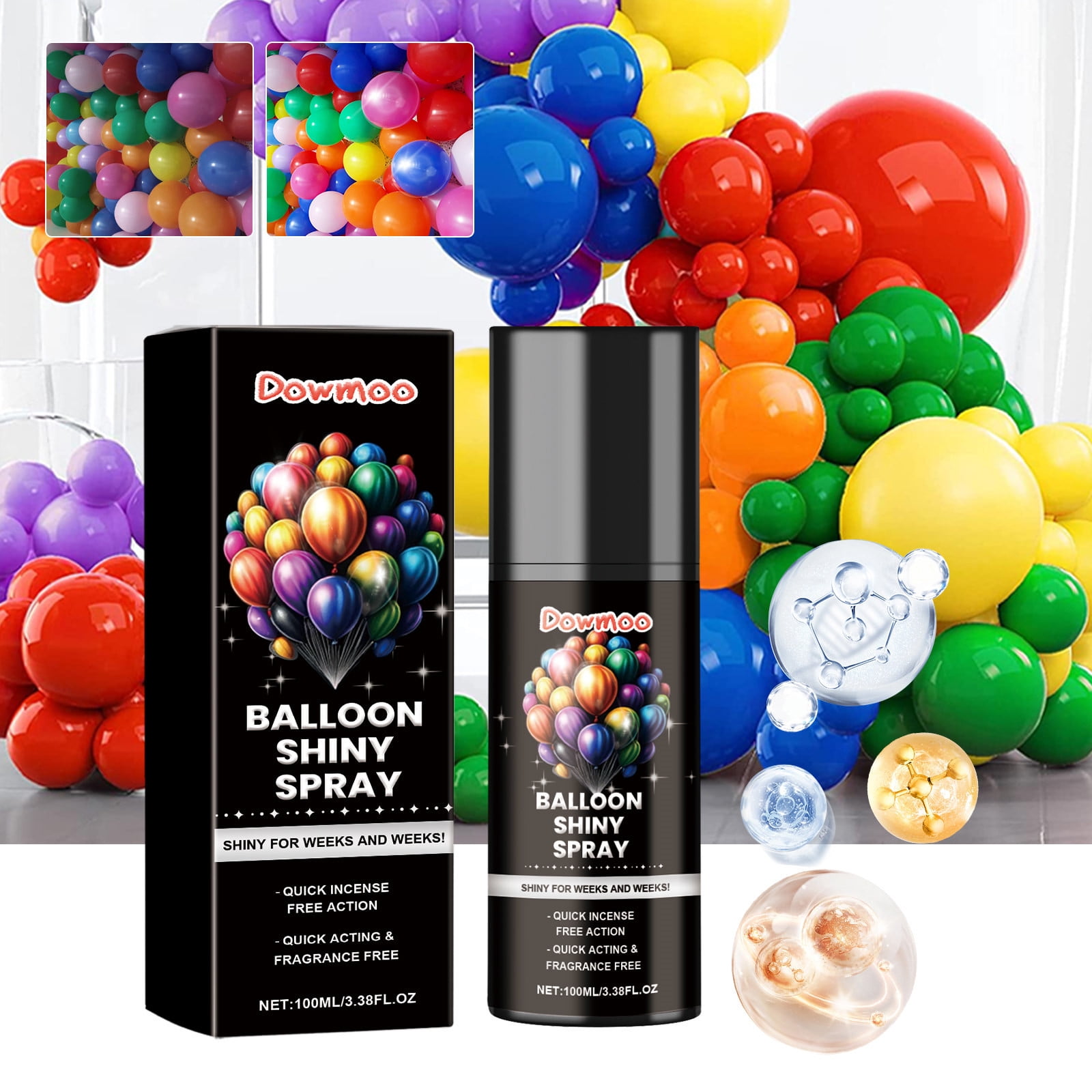 SPOORYYO High-Gloss Balloon Enhancement Spray - 120ml Aerosol for Long ...
