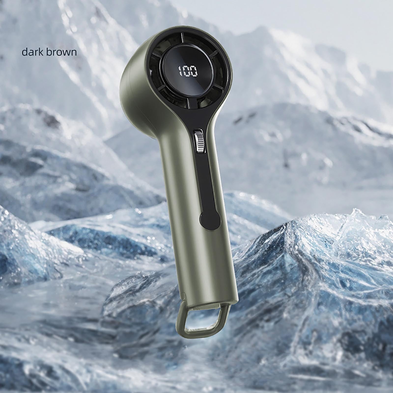 SPOORYYO High-speed Handheld Charging Fan With Digital Display 100 ...