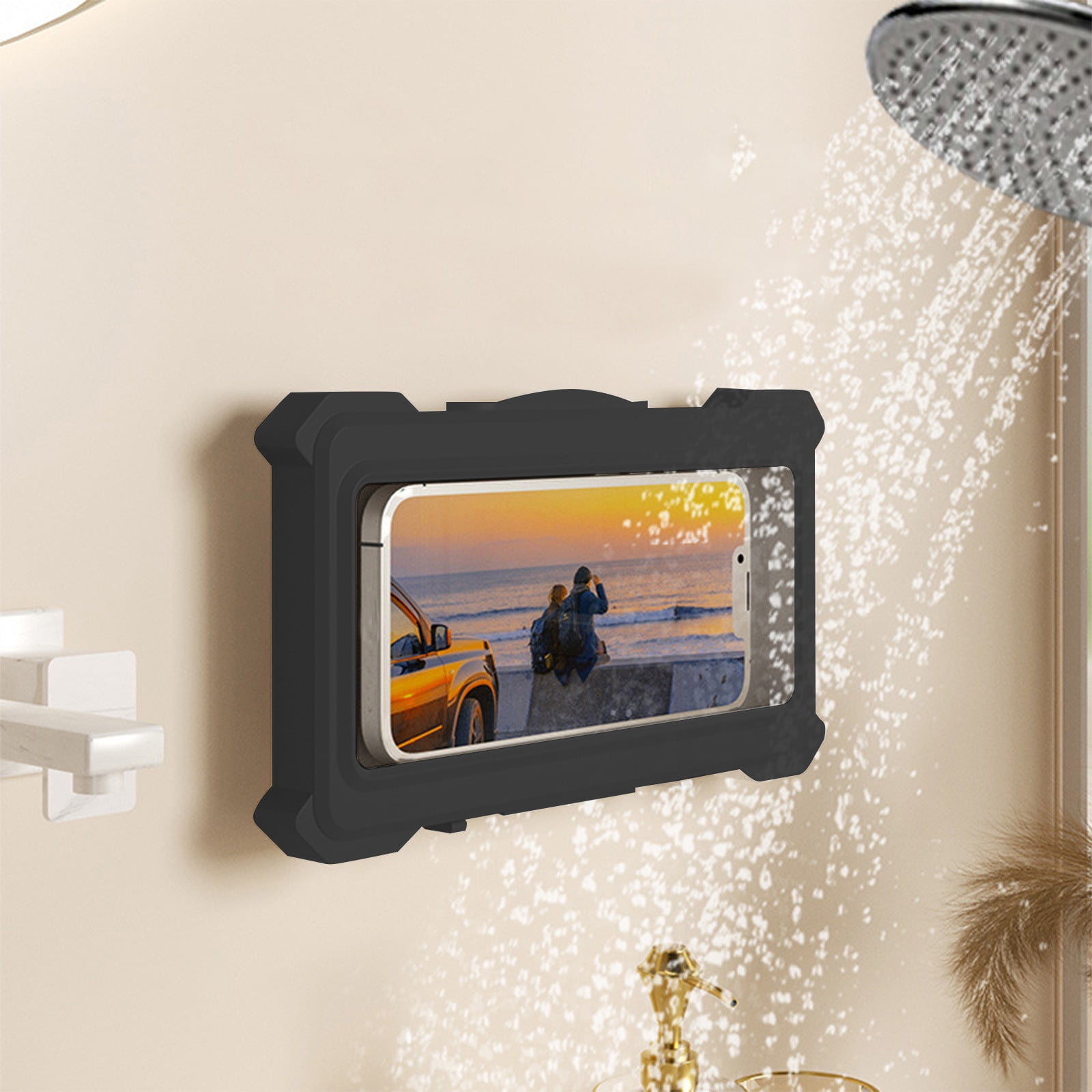 SPOORYYO Home Storage & Organisation Shower Phone Holder, 360° Rotation ...