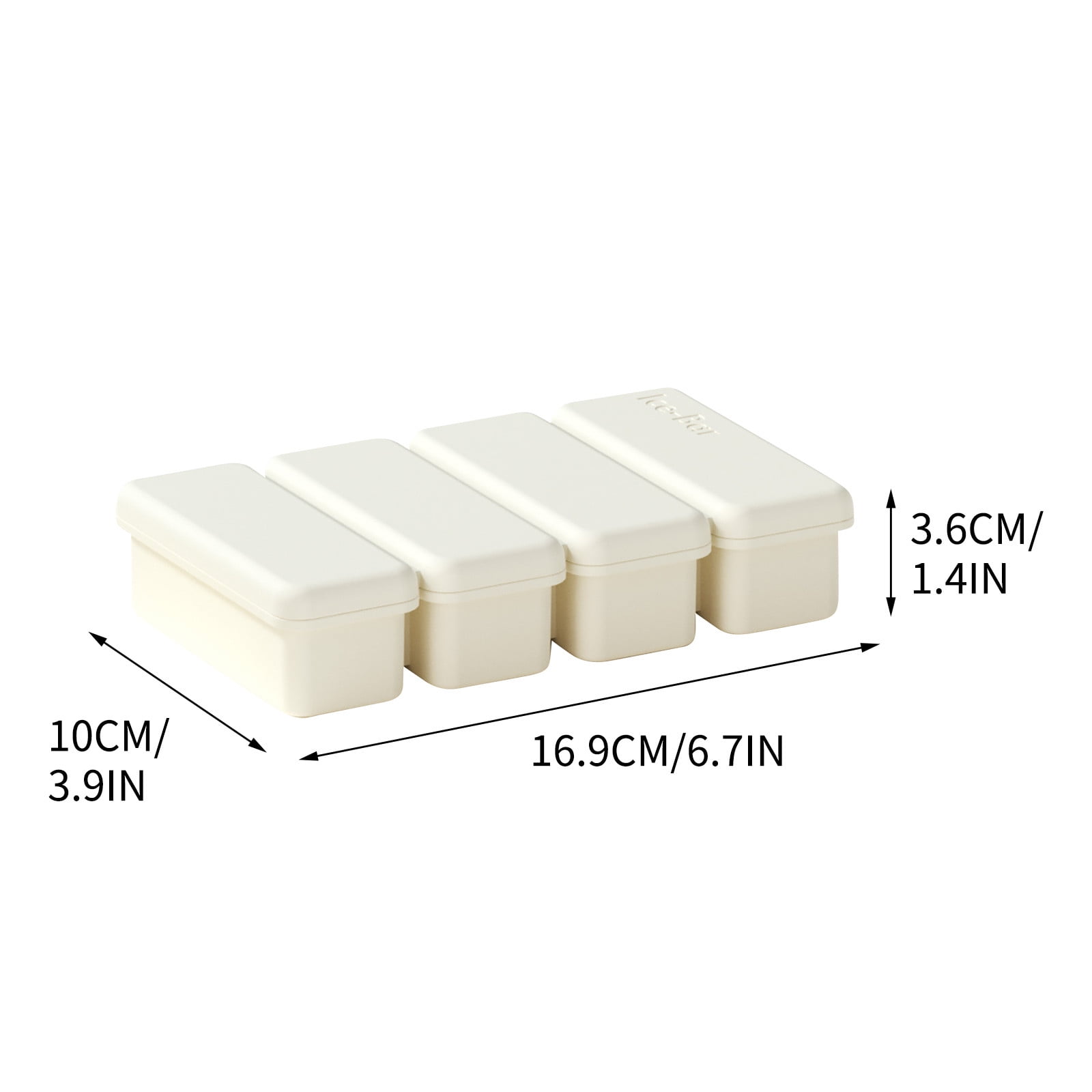 SPOORYYO Large Capacity Long Ice Mould with Lid for Household ...
