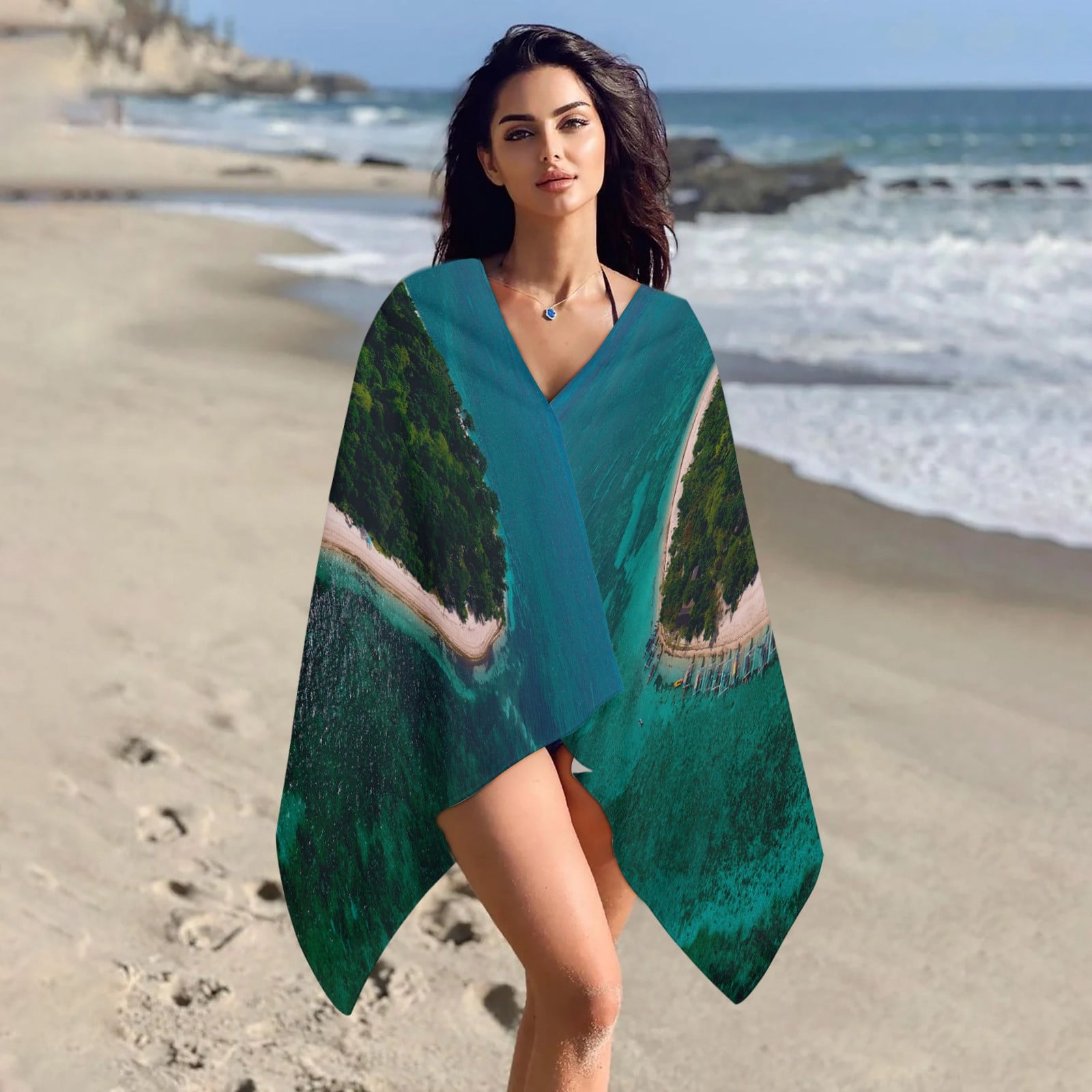 SPOORYYO Large Oversized Beach Towel - 30 x 60 Inch Soft Cotton Magical ...