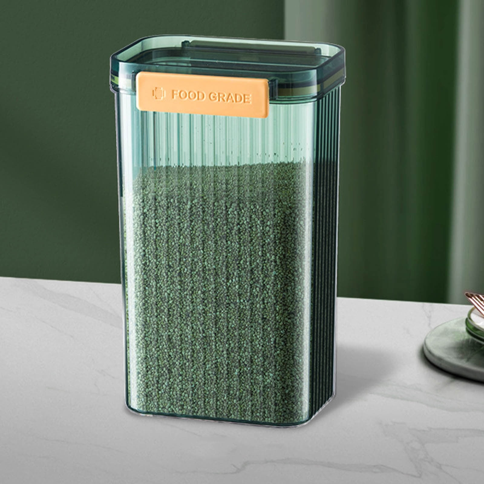 SPOORYYO Light Luxury Retro Sealed Jar Grains Kitchen Storage Box Snack ...