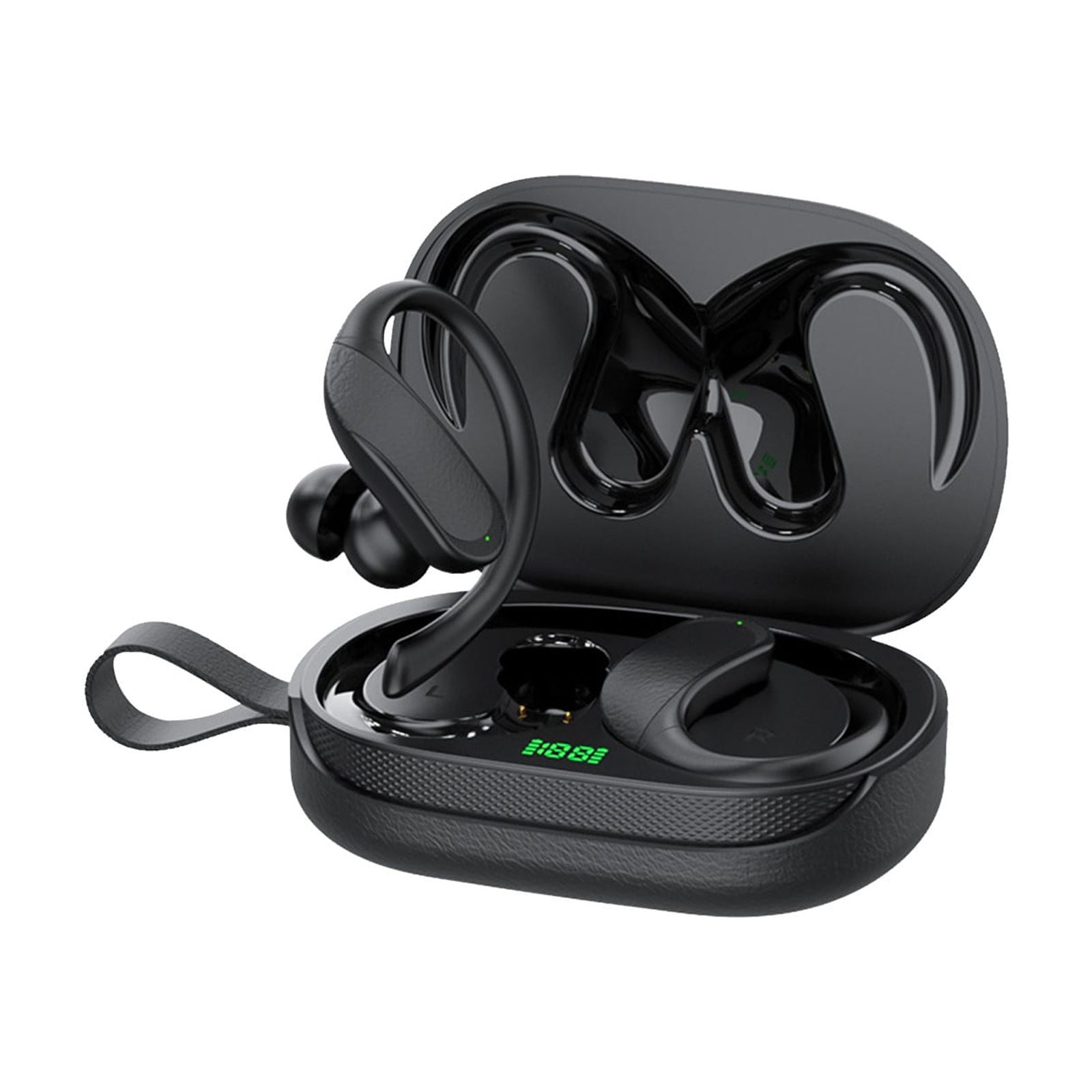 SPOORYYO Long Tolerance Wireless Earphones - Stylish Leather Patterned ...