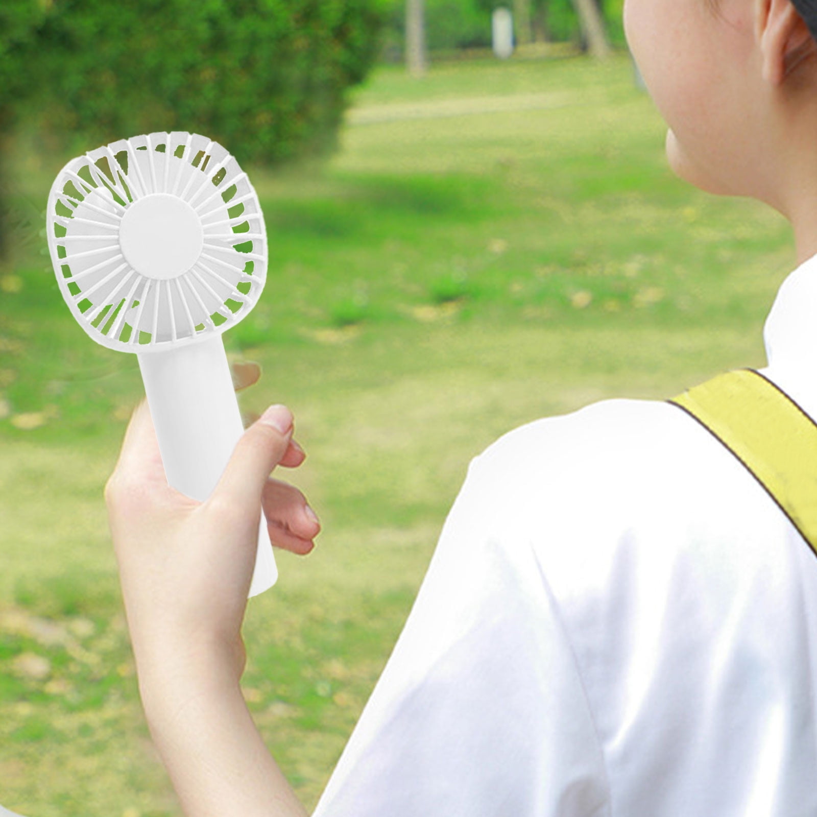 SPOORYYO Mini Electric Fan Quiet Brushless Turbine Desktop Fan, Wall ...