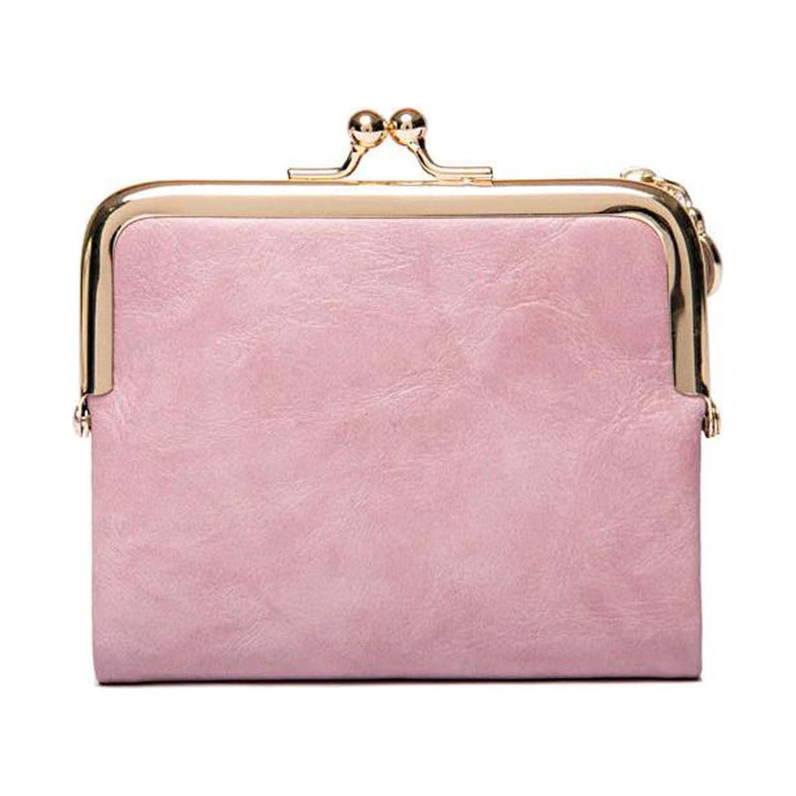 SPOORYYO Mini Fashion Ladies Clip Wallet Retro Multi-Functional Folding ...