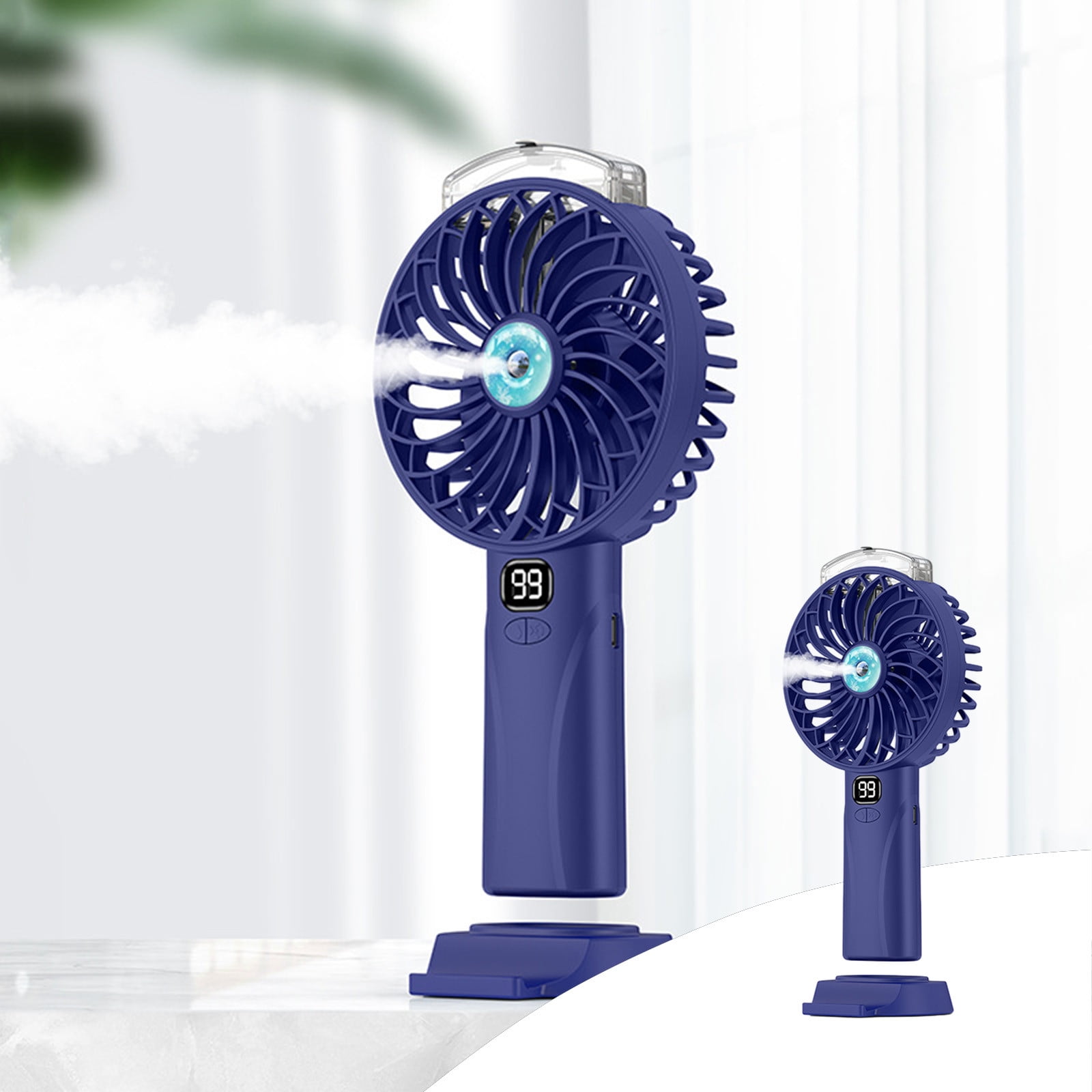 SPOORYYO Misting Fan Portable Fan with Mist, Hydrating Humidification ...