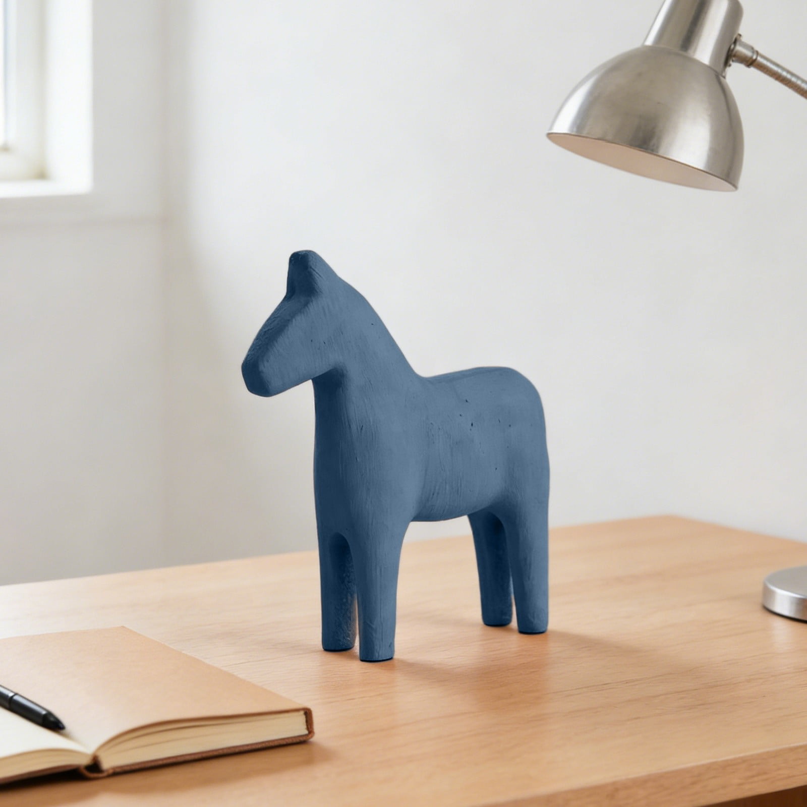 SPOORYYO Modern Minimalist Wooden Horse Statue, Abstract Home Decor ...