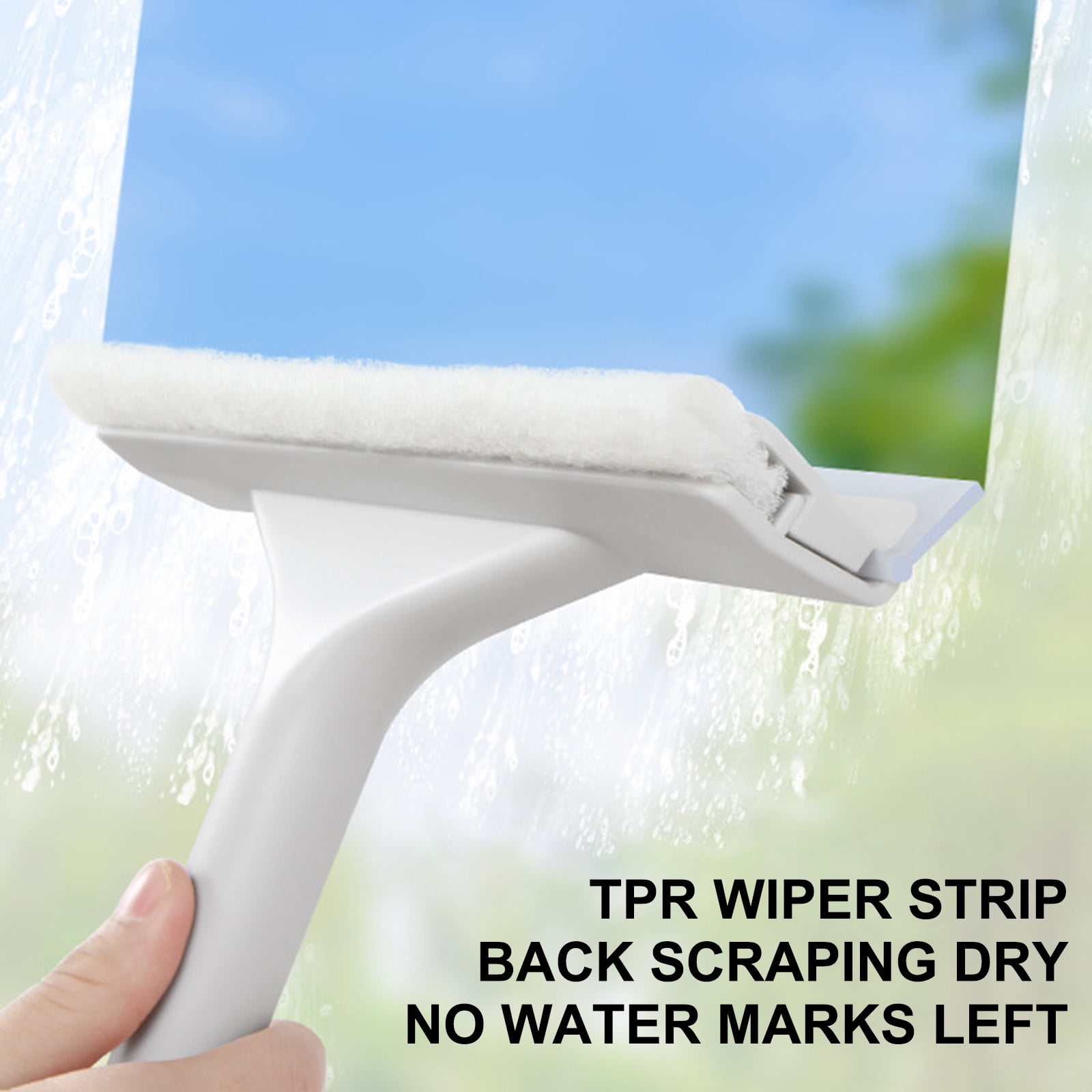 SPOORYYO Multifunctional Window Wiping Tool with Superfine Fiber Towel ...