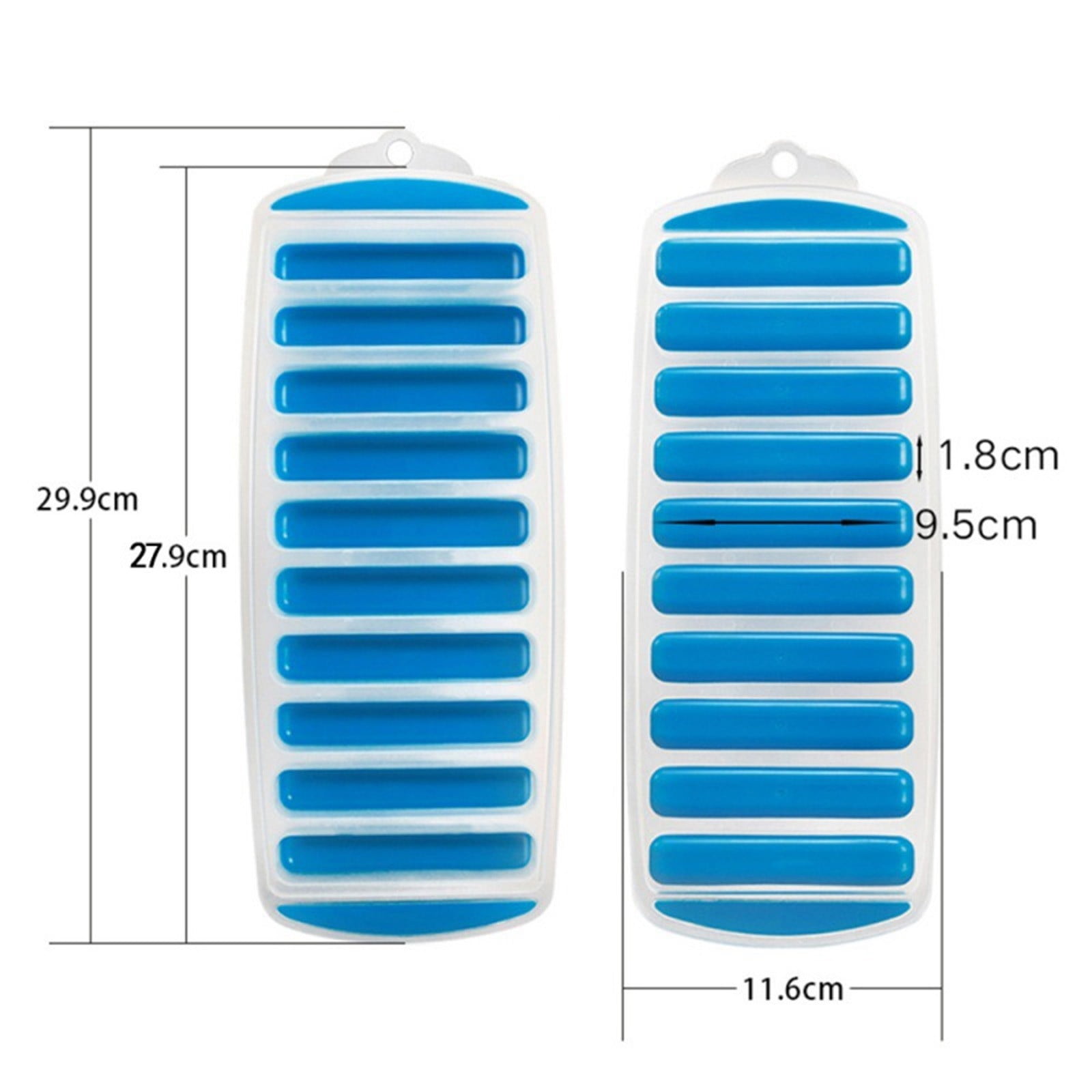 SPOORYYO Narrow Ice Stick Trays with Easy Push Out - Reusable Silicone ...