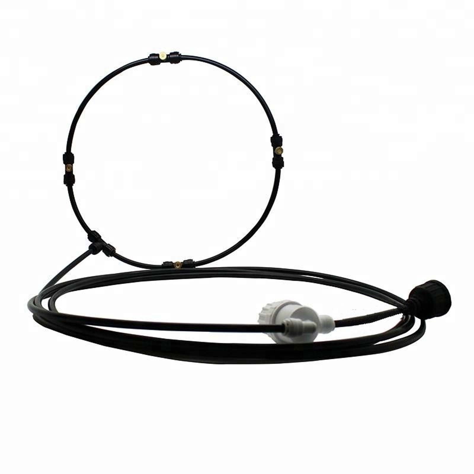 SPOORYYO Outdoor Misting Fan Kit with 16in Spray Ring and 118in Tube ...