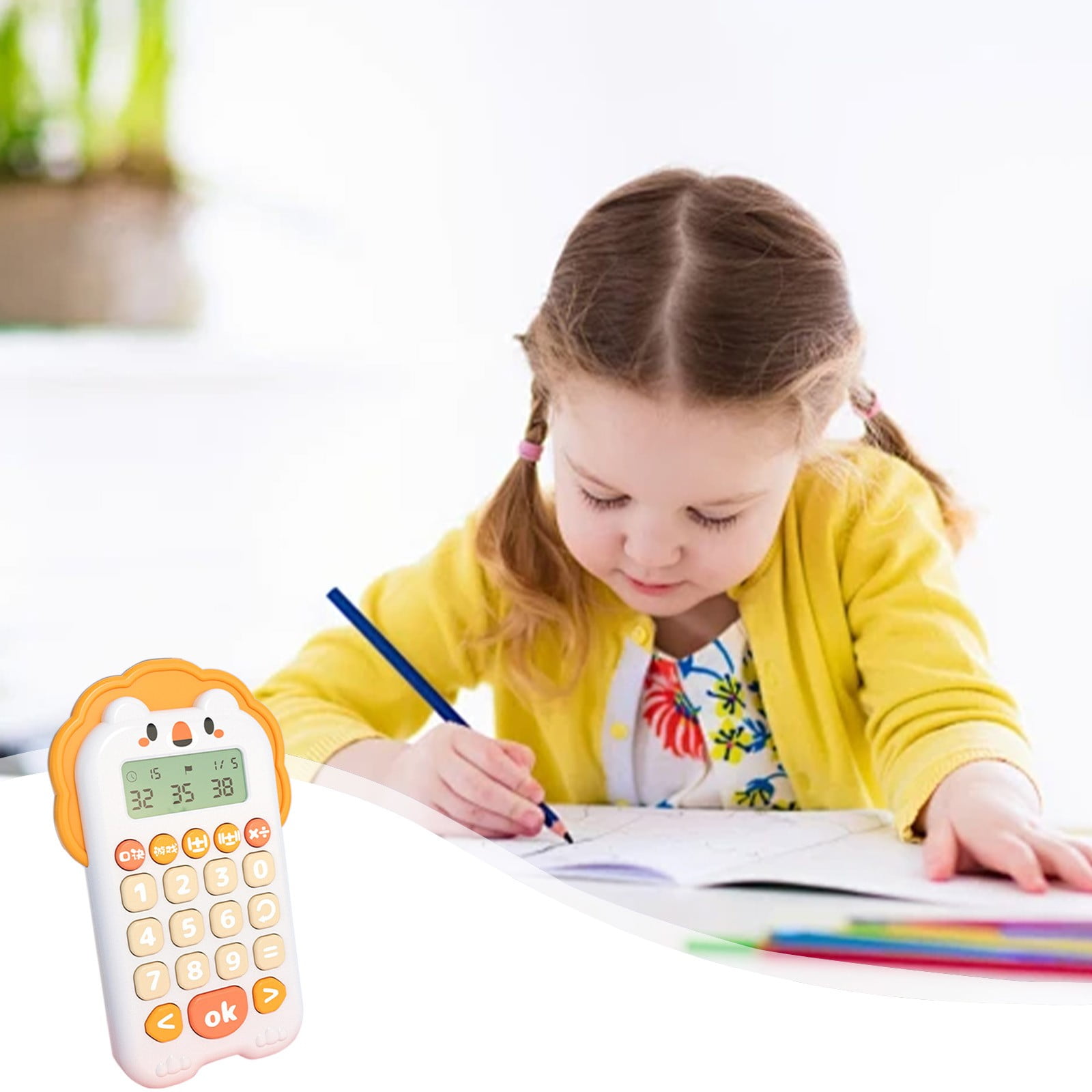 SPOORYYO Portable Intelligent Learning Calculator Toy for Kids Ages 3-6 ...