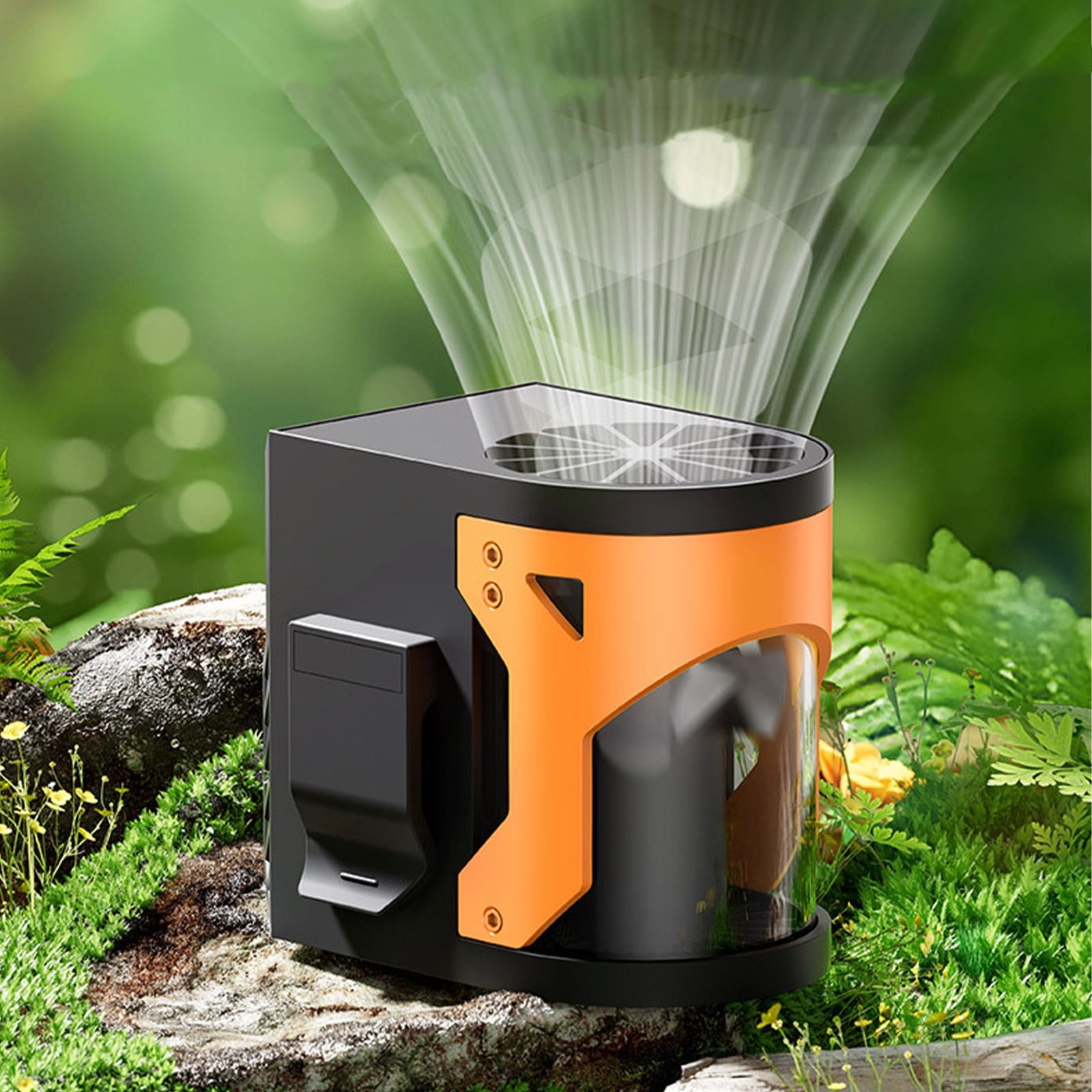 SPOORYYO Portable Small Belt Fan Wearable Cooling Fan with Digital ...