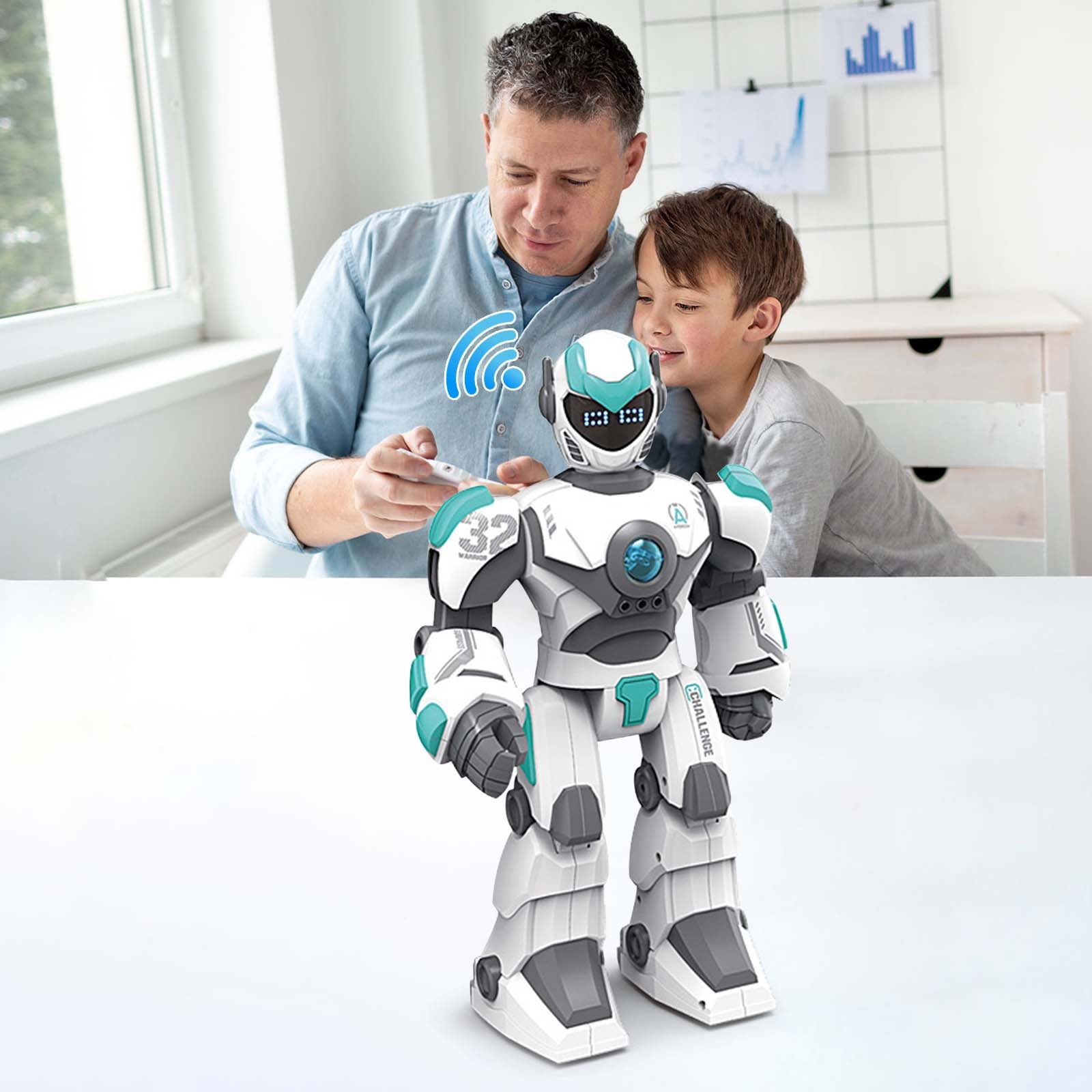 SPOORYYO RC Robot Toy for Kids Remote Control Robot Toy, Smart Gesture ...