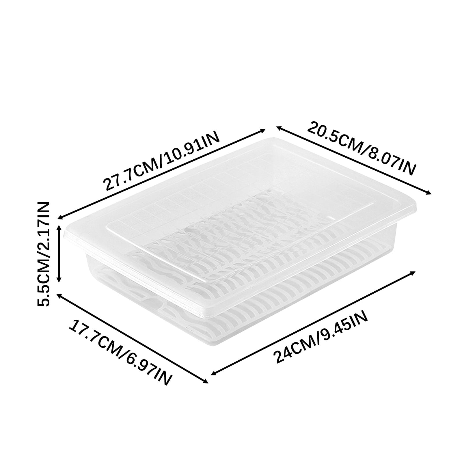 SPOORYYO Refrigerator Fish and Meat Preservation Box Rectangular ...