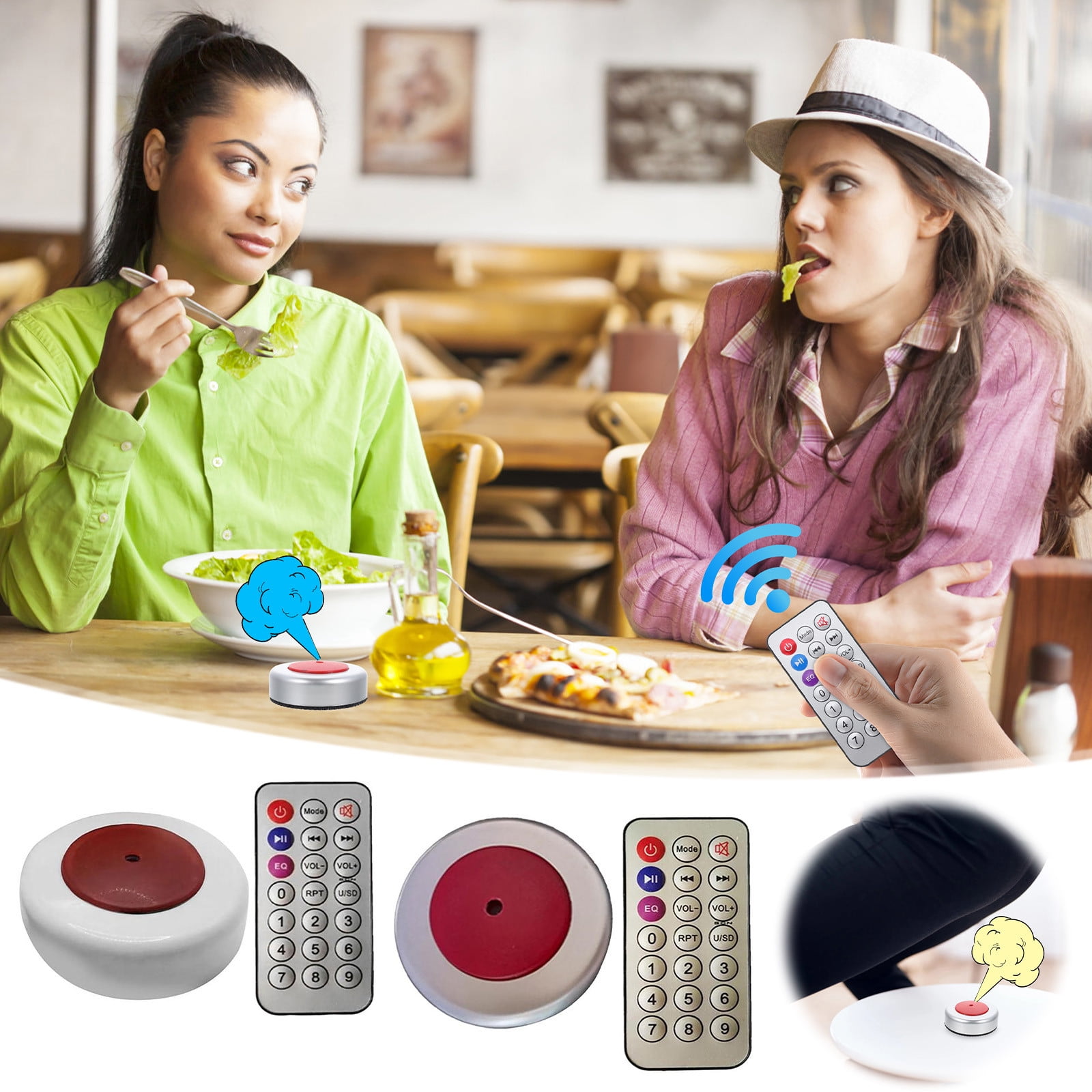 SPOORYYO Remote Control Fart Machine Prank Toy - Funny Noise Gadget ...