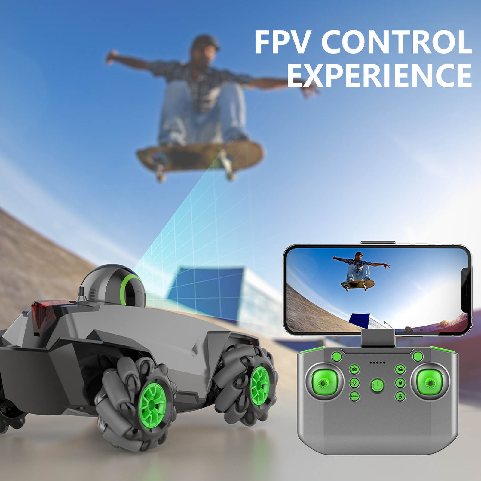 SPOORYYO Remote Control Video Stunt Vehicle with Camera for Kids - High ...