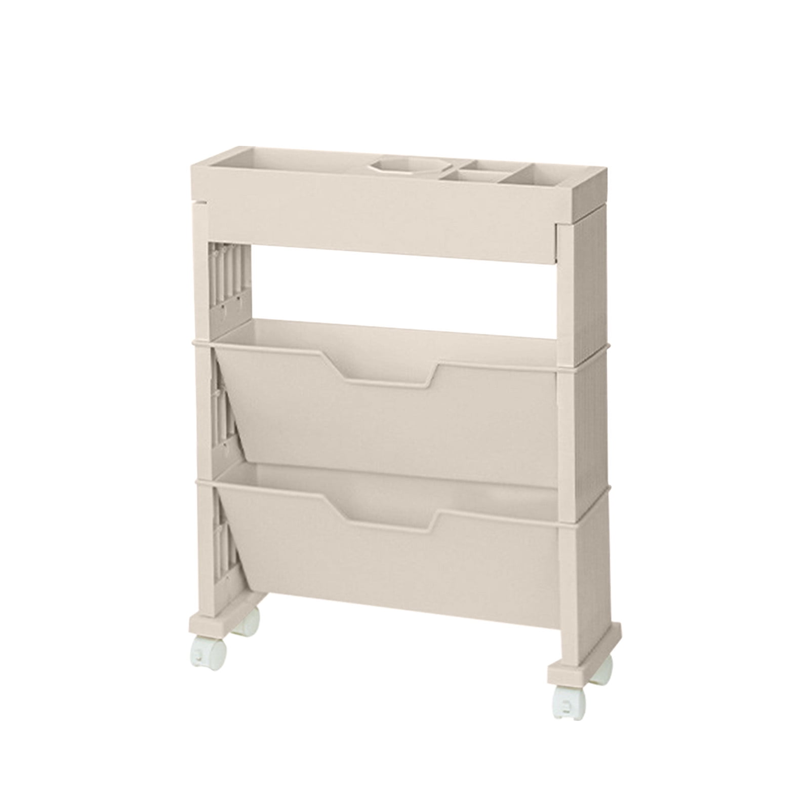 SPOORYYO Rolling Utility Cart with Lockable Casters Multifunctional ...