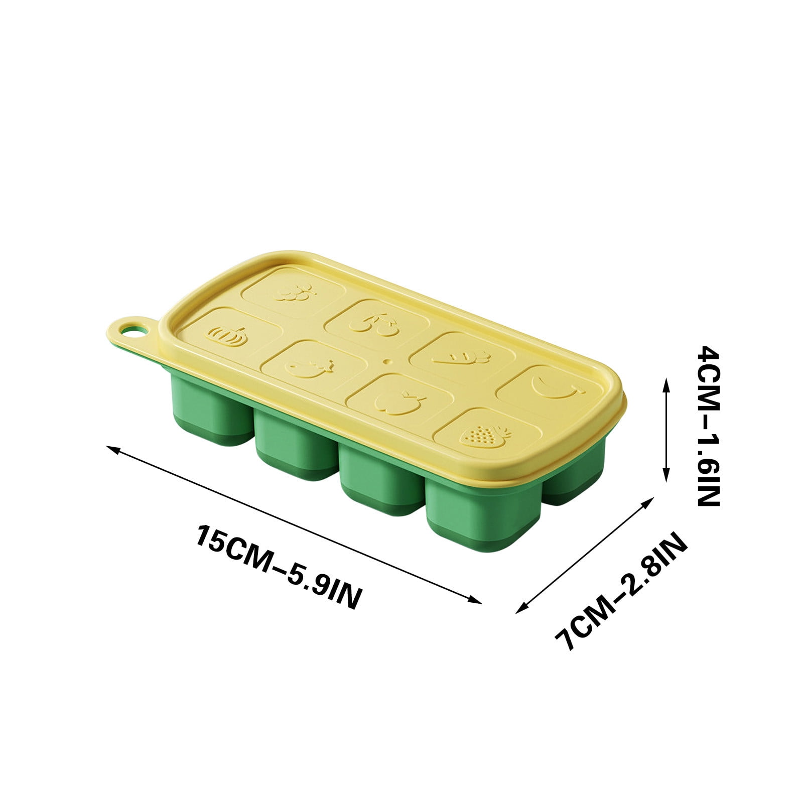 SPOORYYO Soft-Bottom Ice Cube Tray - Stackable, Food Grade, and Easy to ...