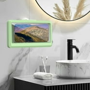 Decobay 2 Pack Wall Mount Phone Holder, Punch-Free Wall-Mounted Mobile ...