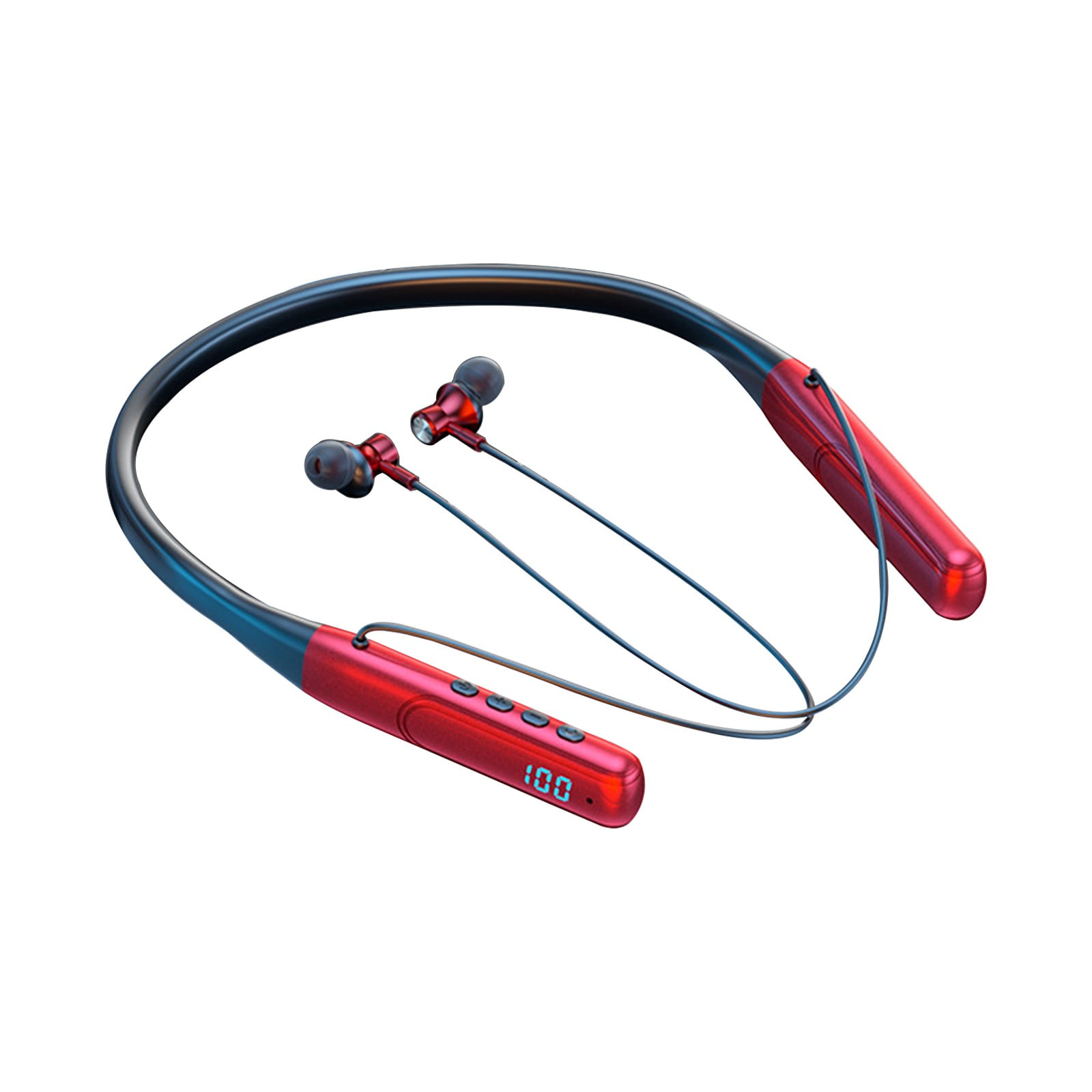 SPOORYYO Wireless Bluetooth 5.3 Neck Earbuds with 10 Hours of Playback ...