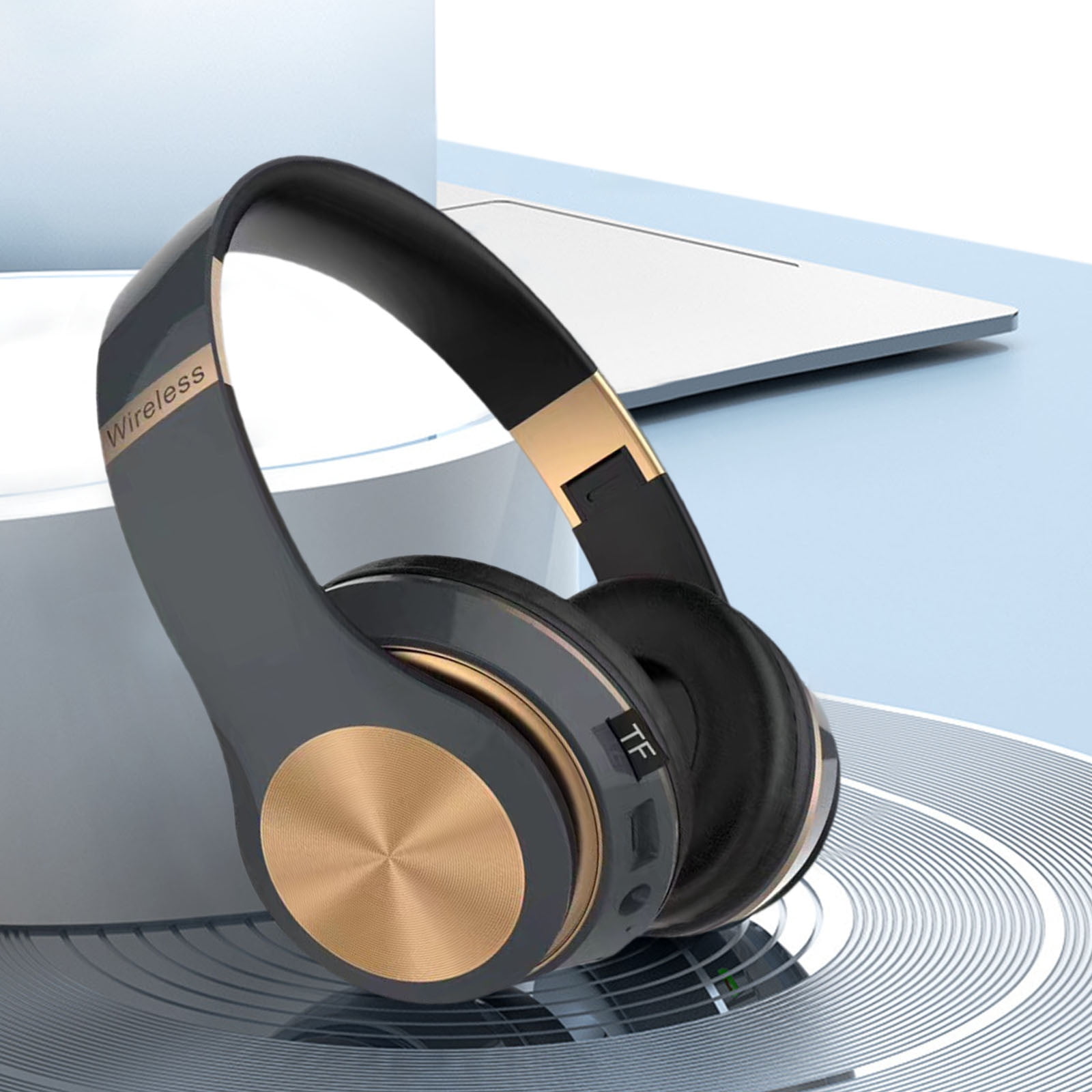 SPOORYYO Wireless Headset,Active Noise Cancelling Wireless Over Ear ...