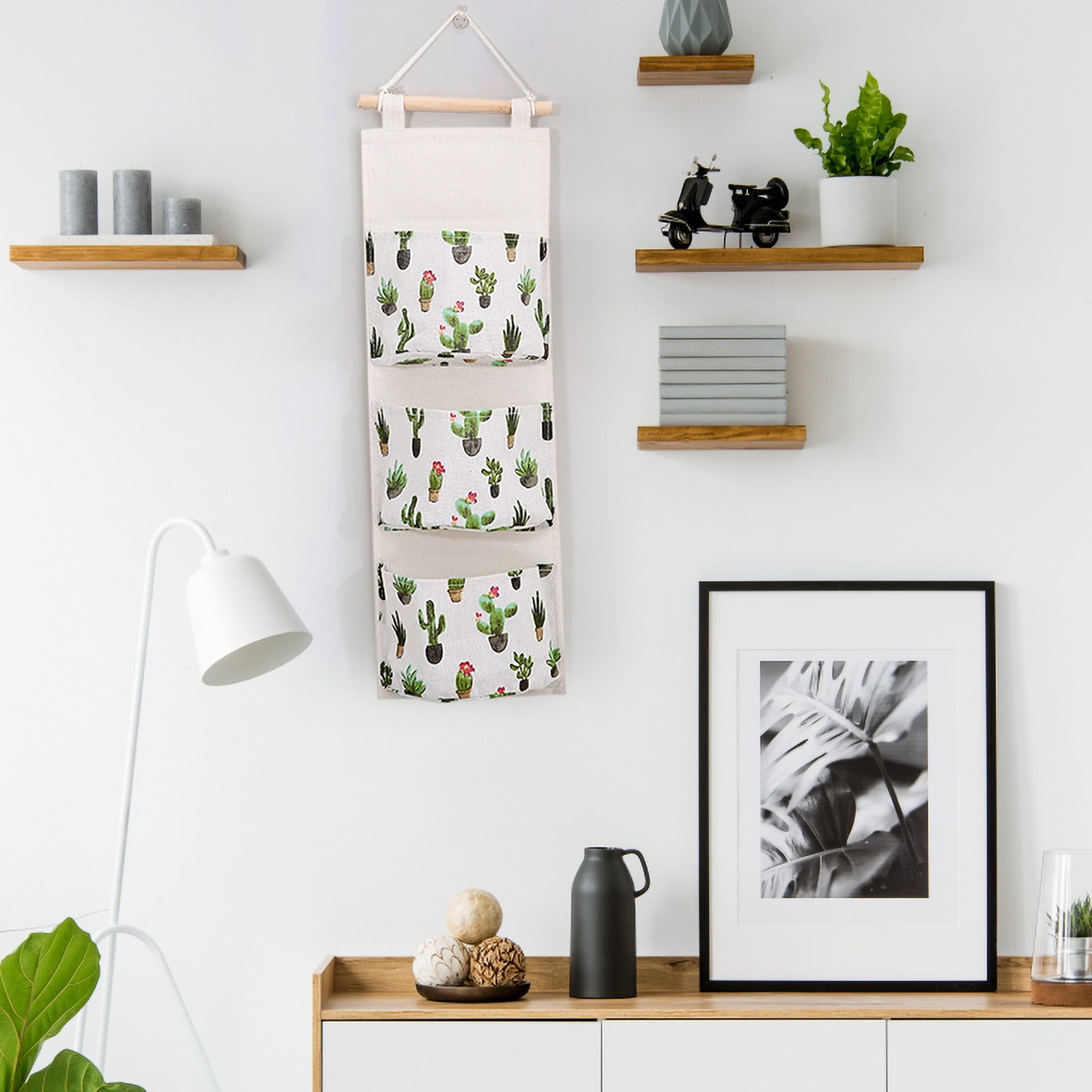 SPORRYOO Fabric Wall Hanging Storage Caddy Bag Organize Your Space ...